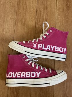 CUSTOM DRAKE CERTIFIED LOVERBOY X PLAYBOY Converse chuck 70 in pink ...