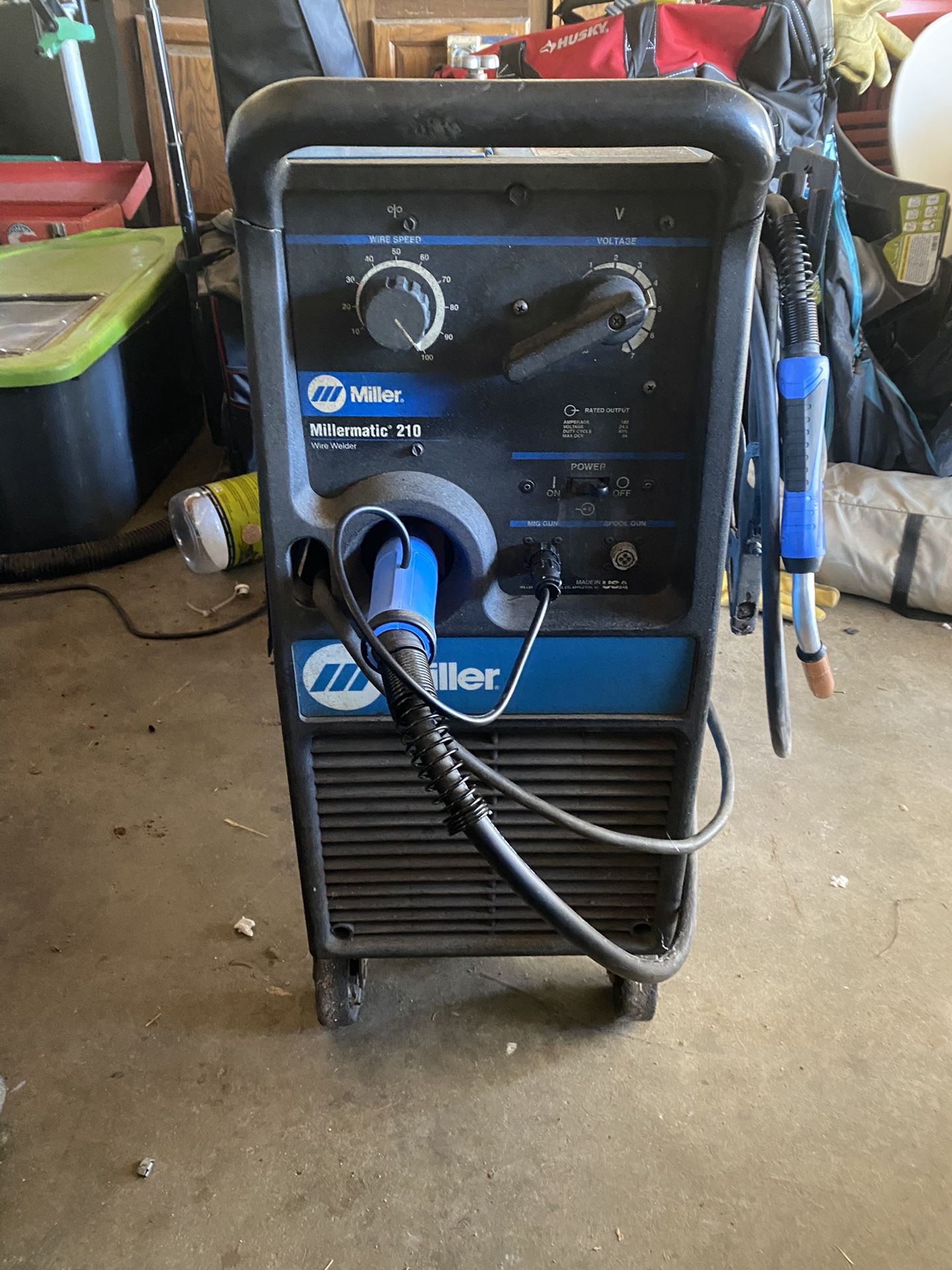 Miller Millermatic 210 Mig welder with tank & new gun for Sale in ...