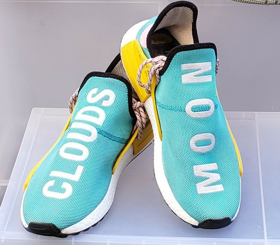 Adidas NMD Human Race Trail Pharrell Williams Sun Glow Moon/Clouds ...