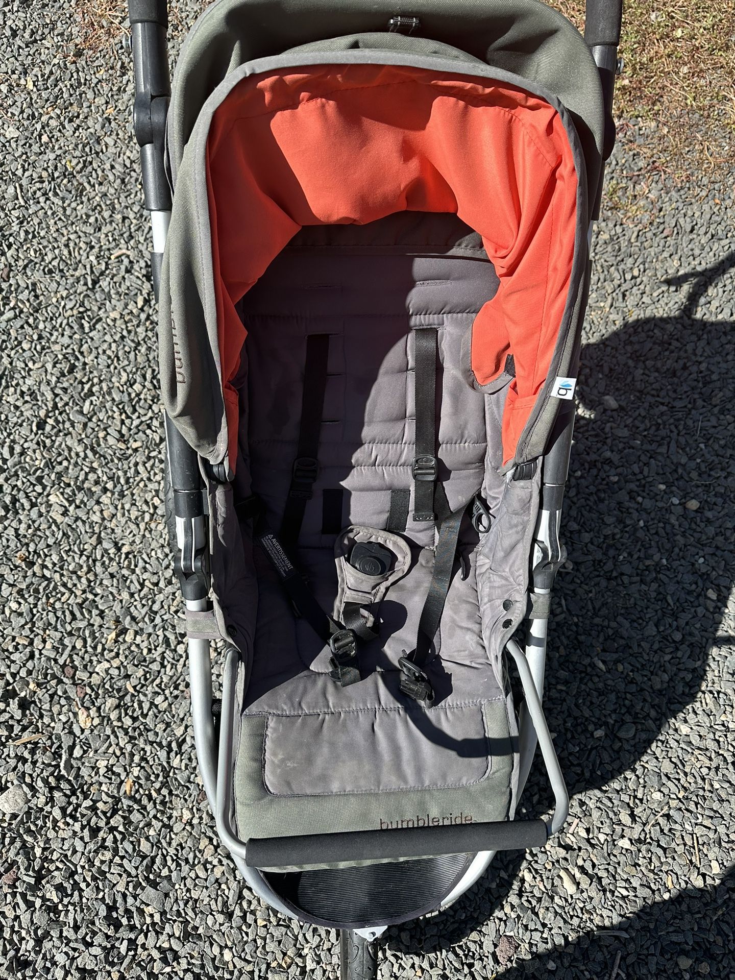 Bumbleride Indie All terrain Gray and Orange Stroller Strollers ...