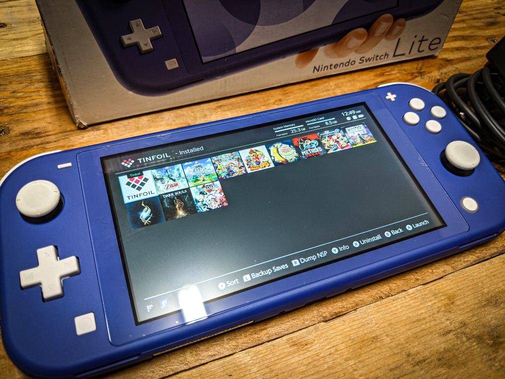 Atmosphere+Hekate Modded Nintendo Switch Lite w/ 128gb SD + Retail Box ...