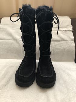Black Uggs With Fur