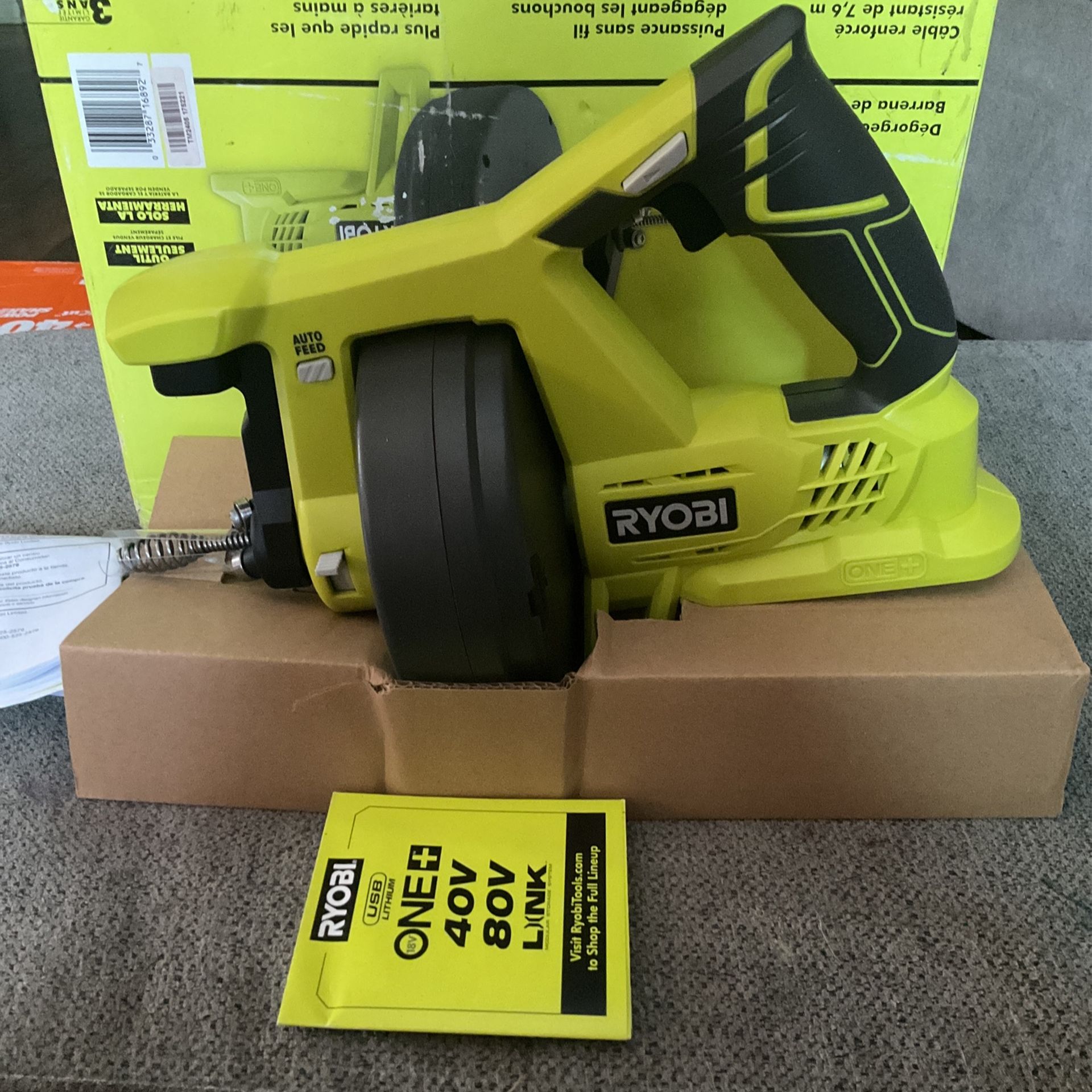 Ryobi Drain Auger Drain Snake Tool Only for Sale in El Monte, CA - OfferUp