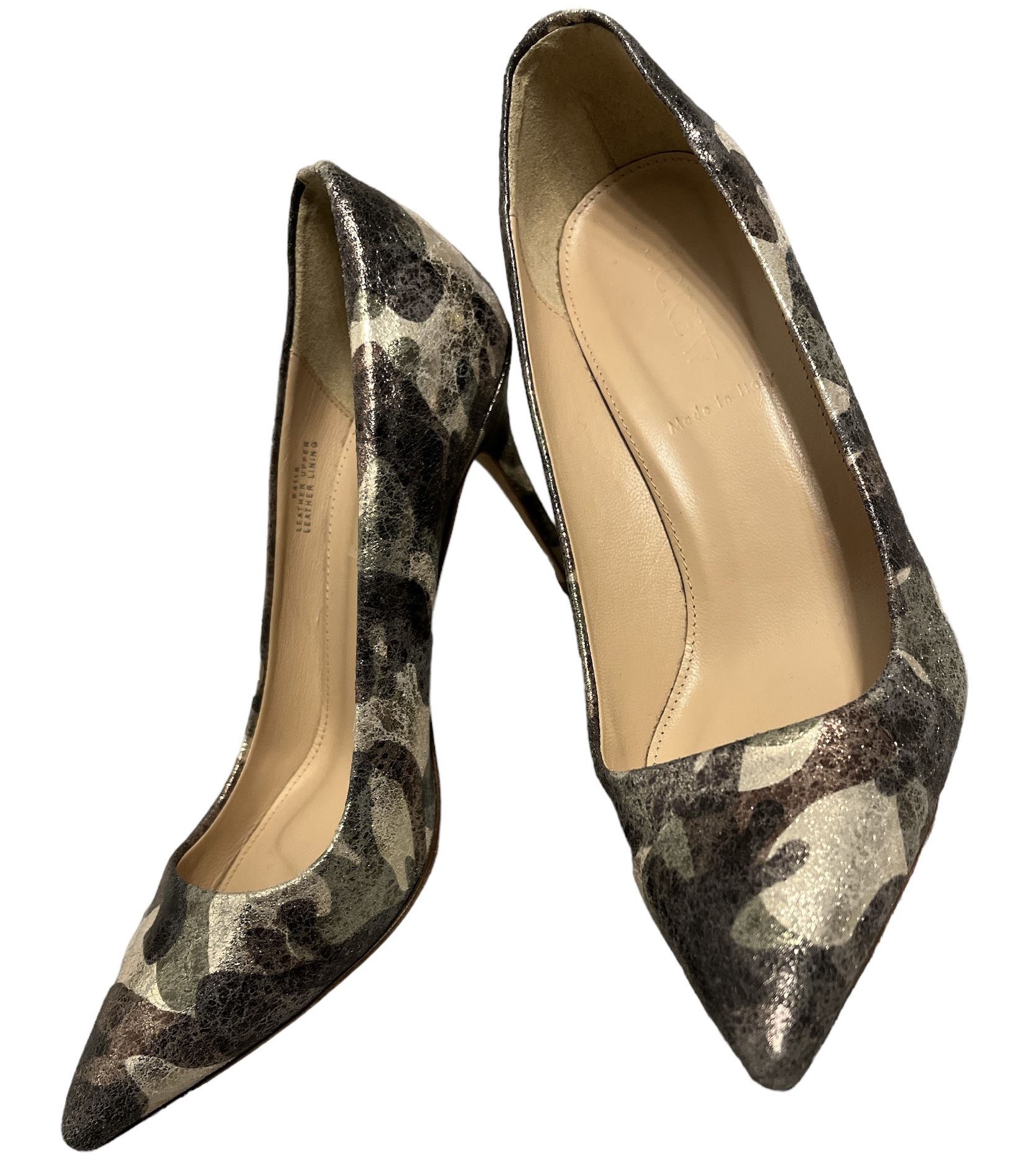 J.Crew Camo Print Pumps Olive Green Women Size 5 1/2 for Sale in ...