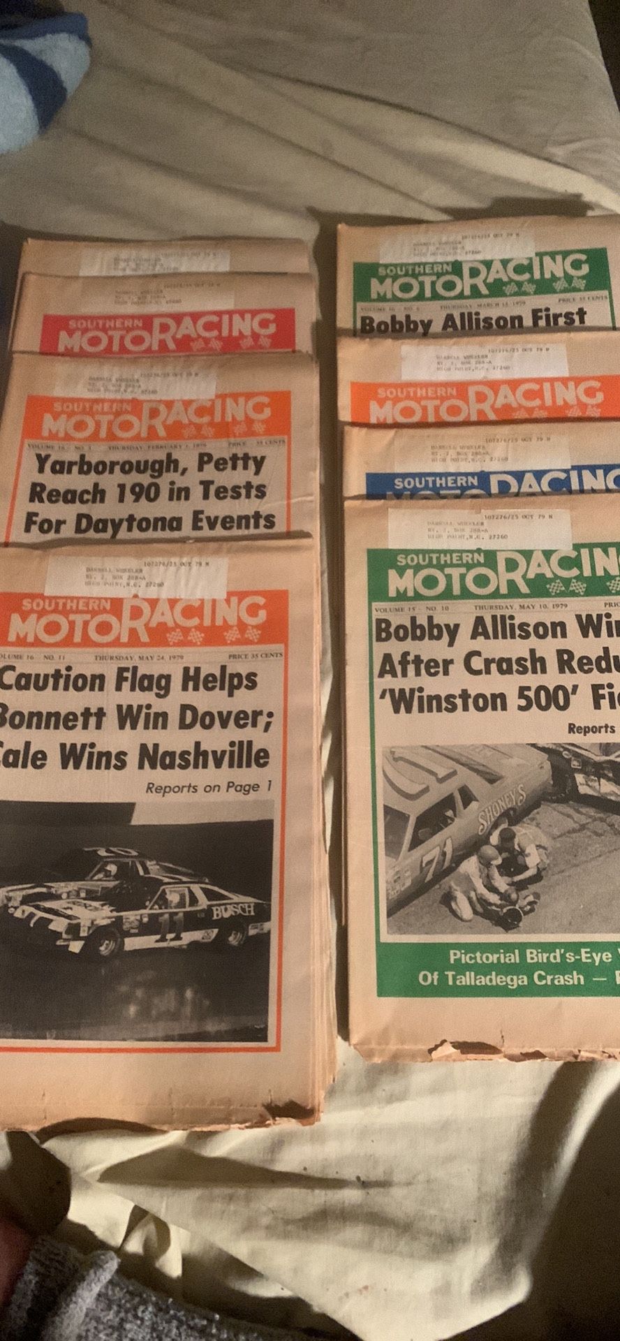 11 Southern Motor Racing Newspapers-Dale Sr. First Win Article for Sale ...
