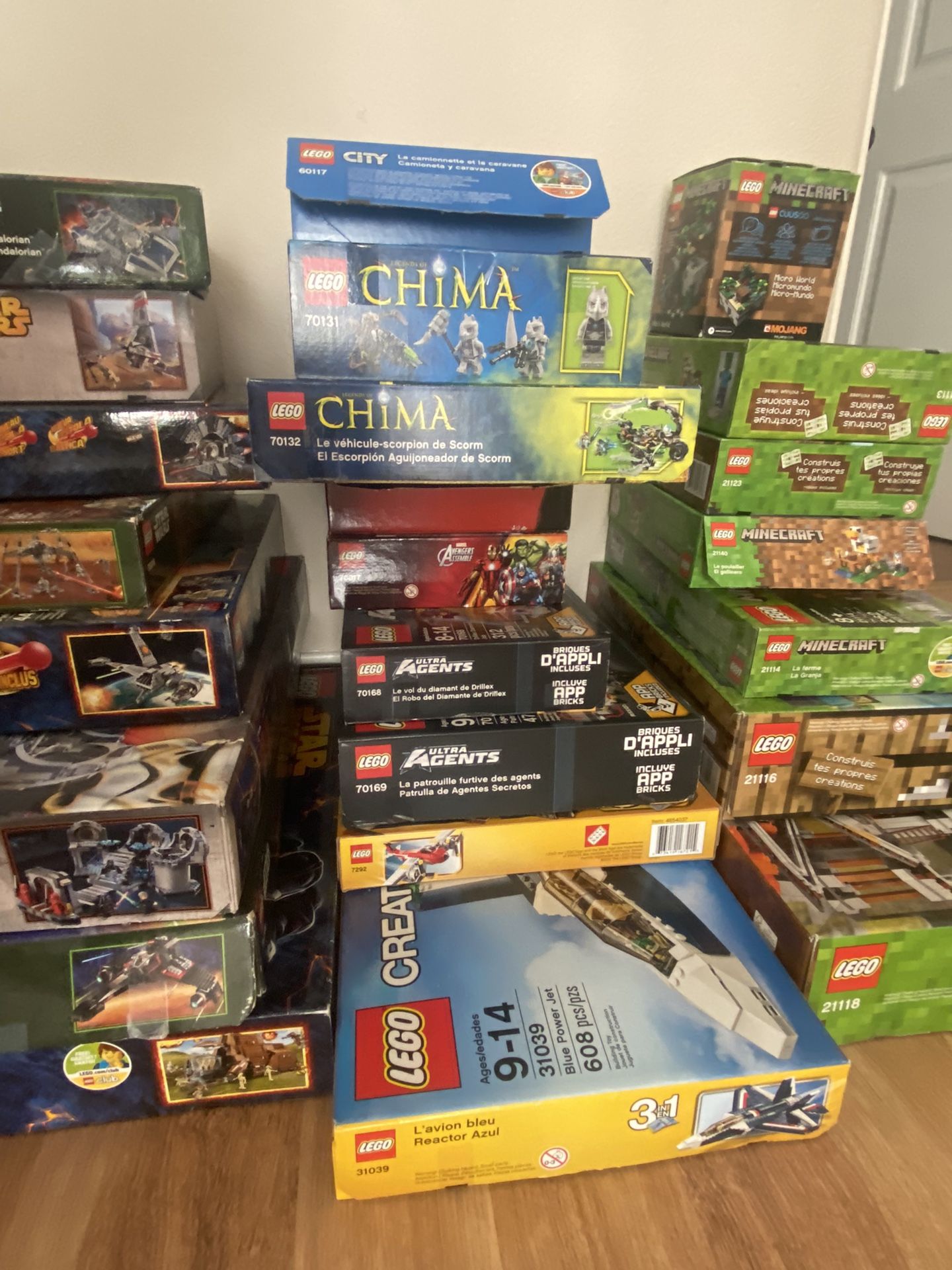 Massive Lego Collection! Star Wars, Minecraft, Chima, Jurassic World ...