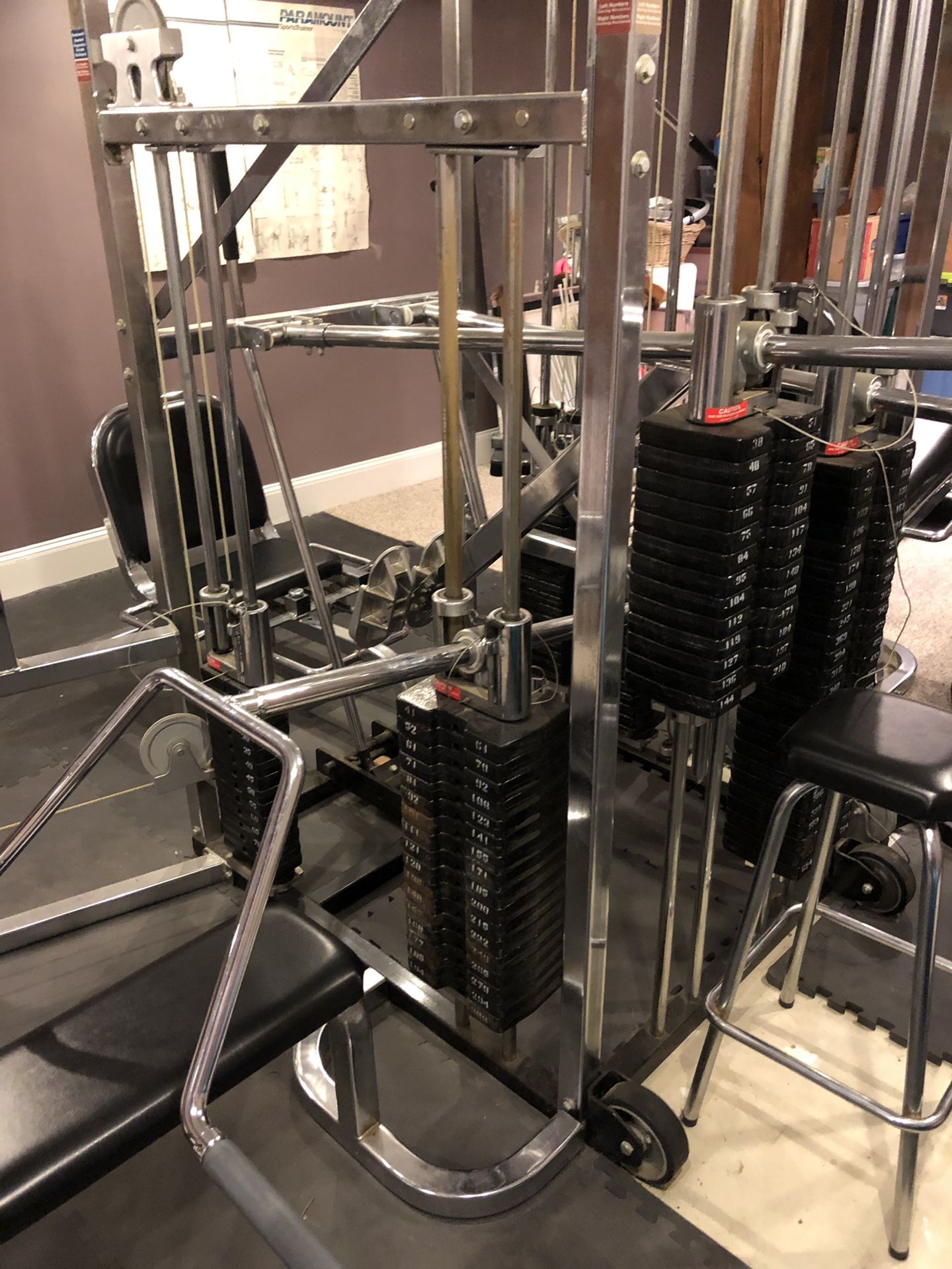 Paramount Sports Trainer Commercial Gym. This is a 7 station commercial ...