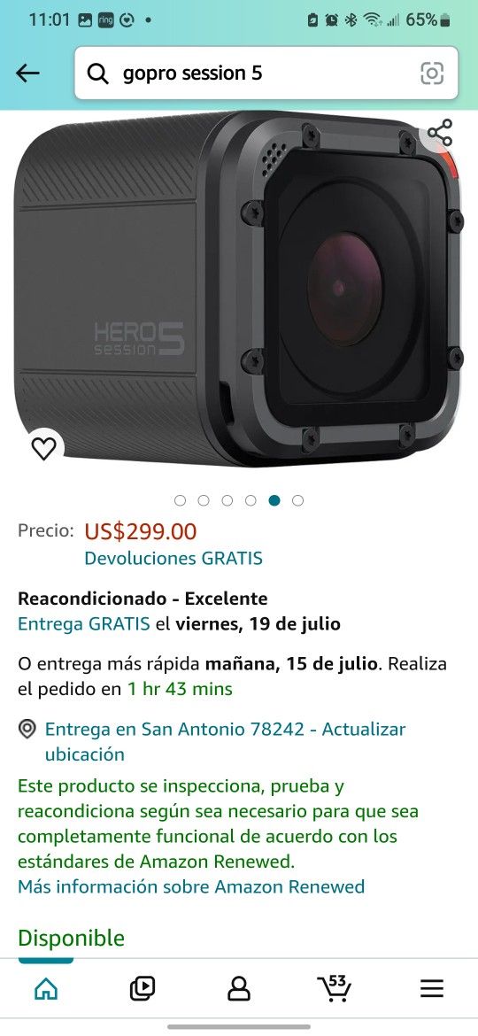 Gopro Session 5 for Sale in San Antonio, TX - OfferUp