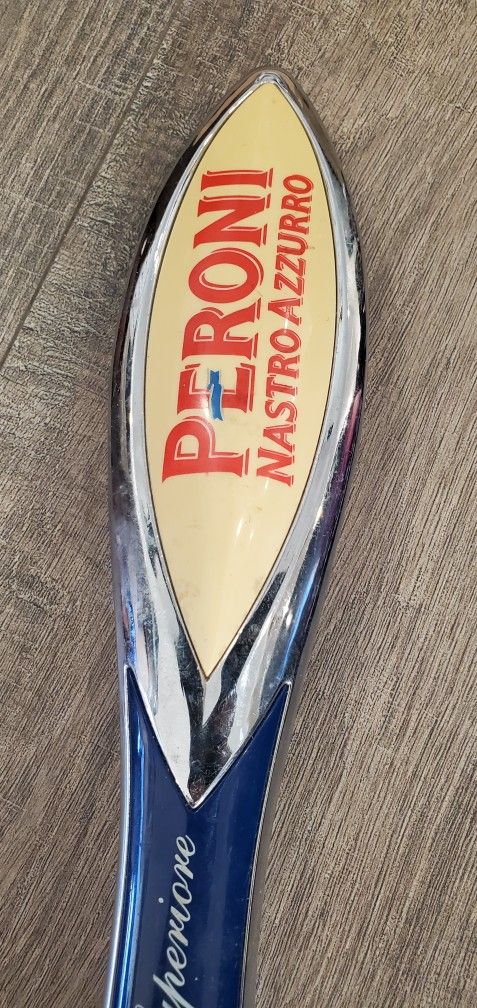 Vintage Beer Tap Handle Peroni Birra Lupeeiore Draft Nastro Azzurro 12 ...