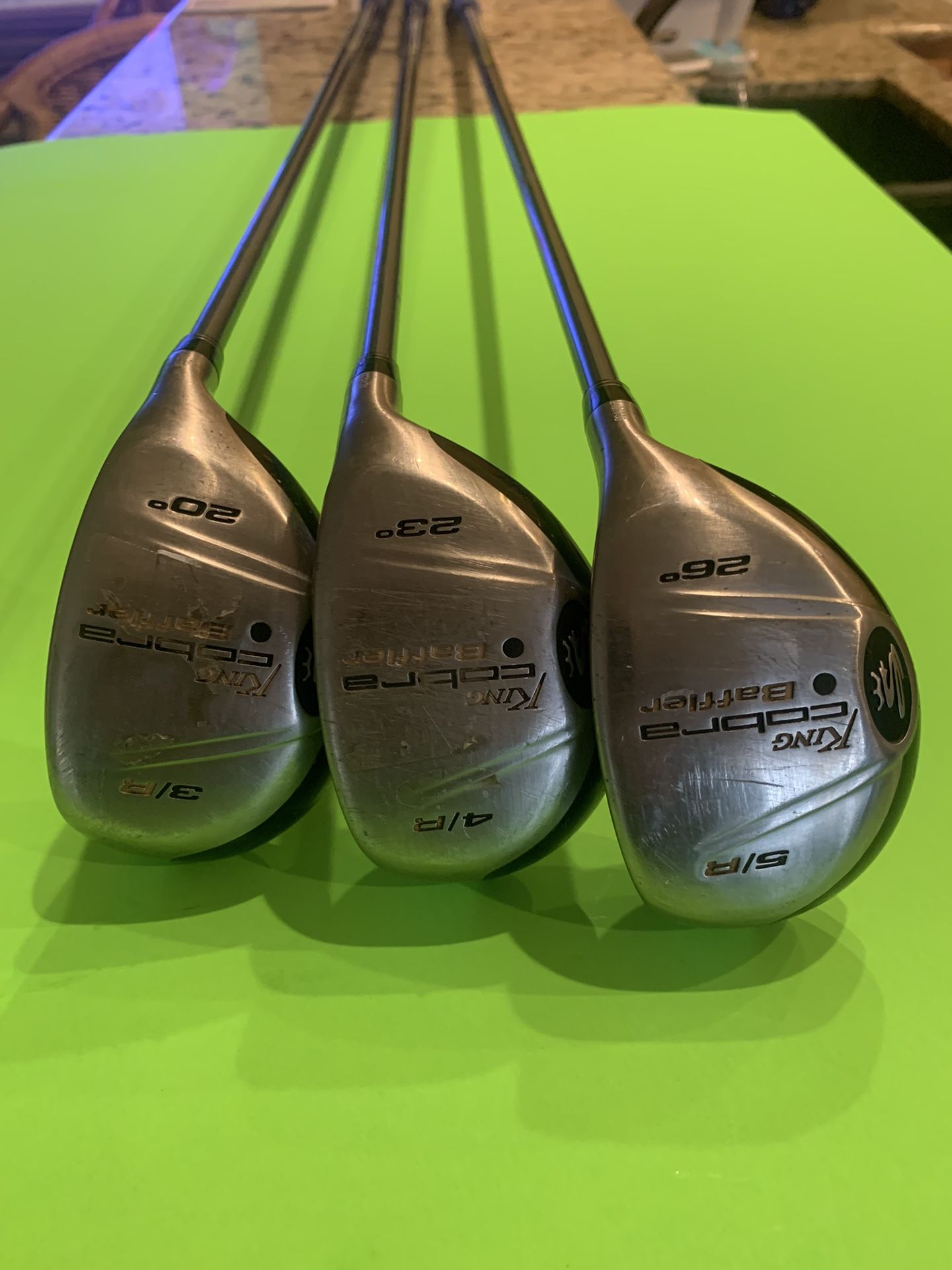 King Cobra Baffler Hybrids Right Hand 3,4 & 5 Regular Flex Shafts for Sale in Chandler, AZ - OfferUp