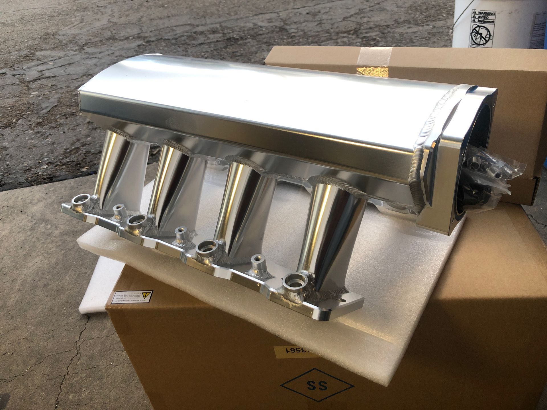 LS1/Ls2/LS3 sheet metal aluminum fabricated intake manifold kit ...