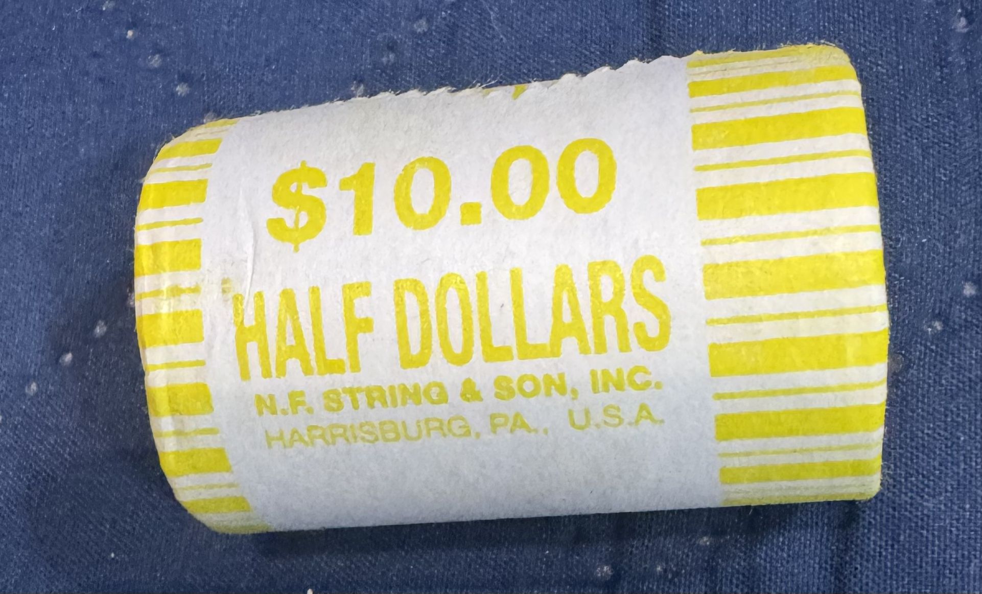 Unsearched Half Dollar Coin Rolls $10FV | Silver Possible (1) Unopened ...