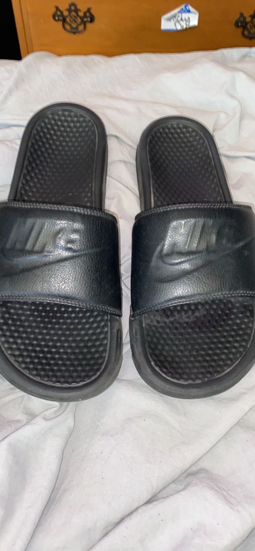Nike slides (all black Men’s Size 12) for Sale in Trenton, NJ - OfferUp