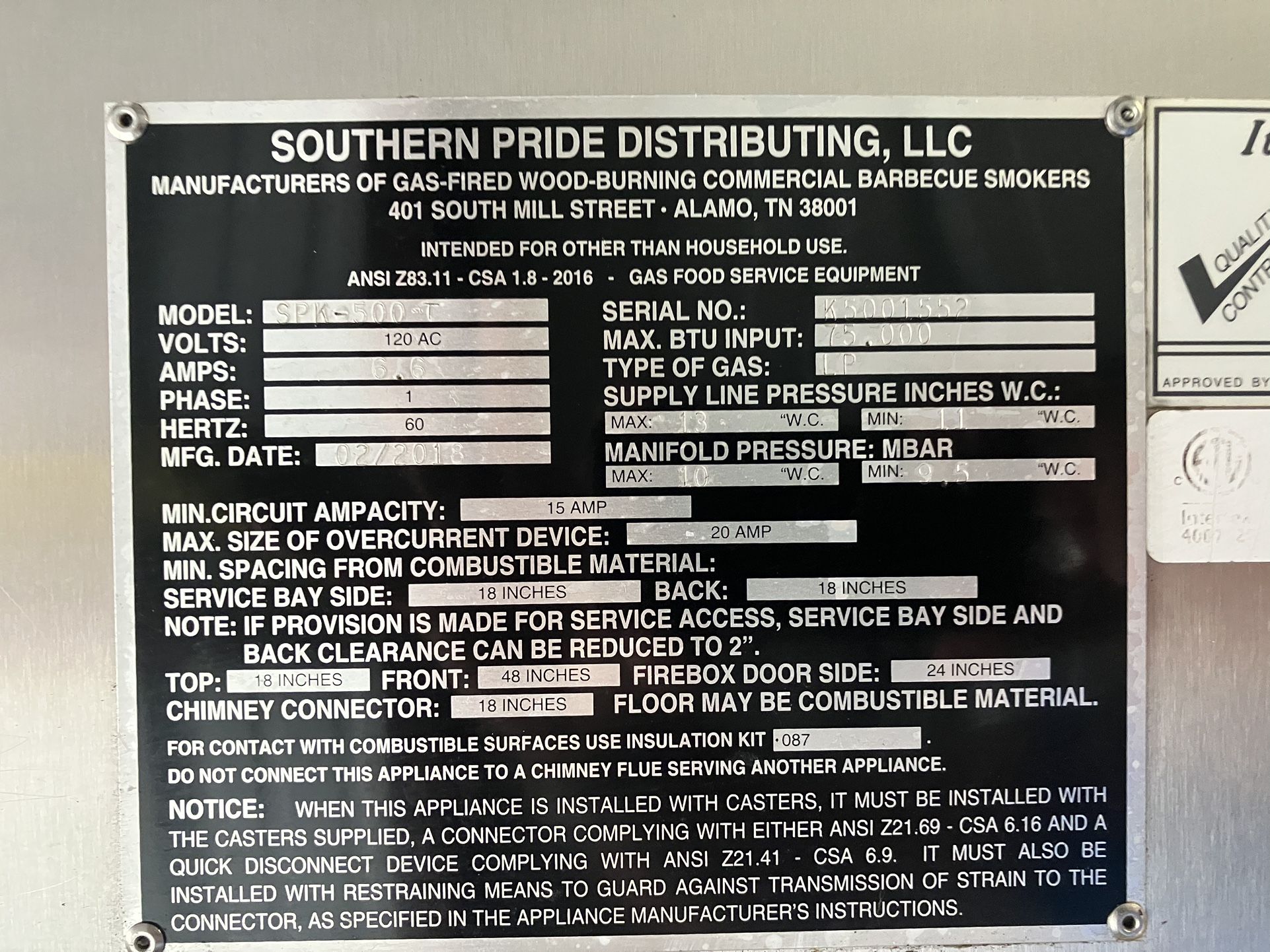 SPK 500 Southern Pride for Sale in Taylor Lake Village, TX - OfferUp