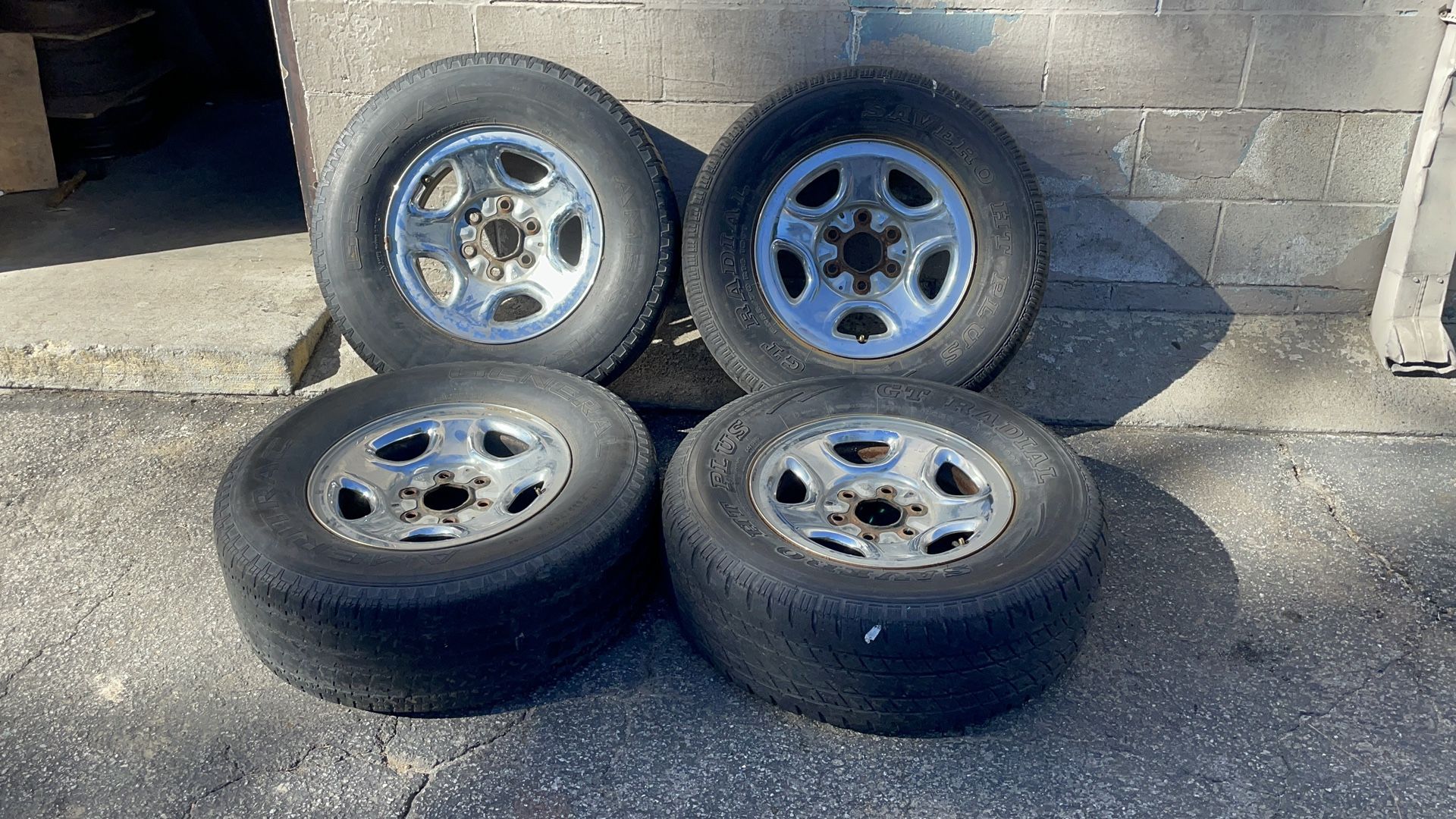 Chrome 16-inch Chevy or GMC 6 lug steel wheels for Sale in Montebello ...