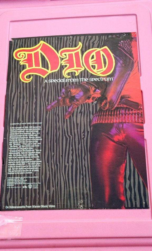DIO Vintage Heavy Metal Ad Warner Bros Records VHS Release ...