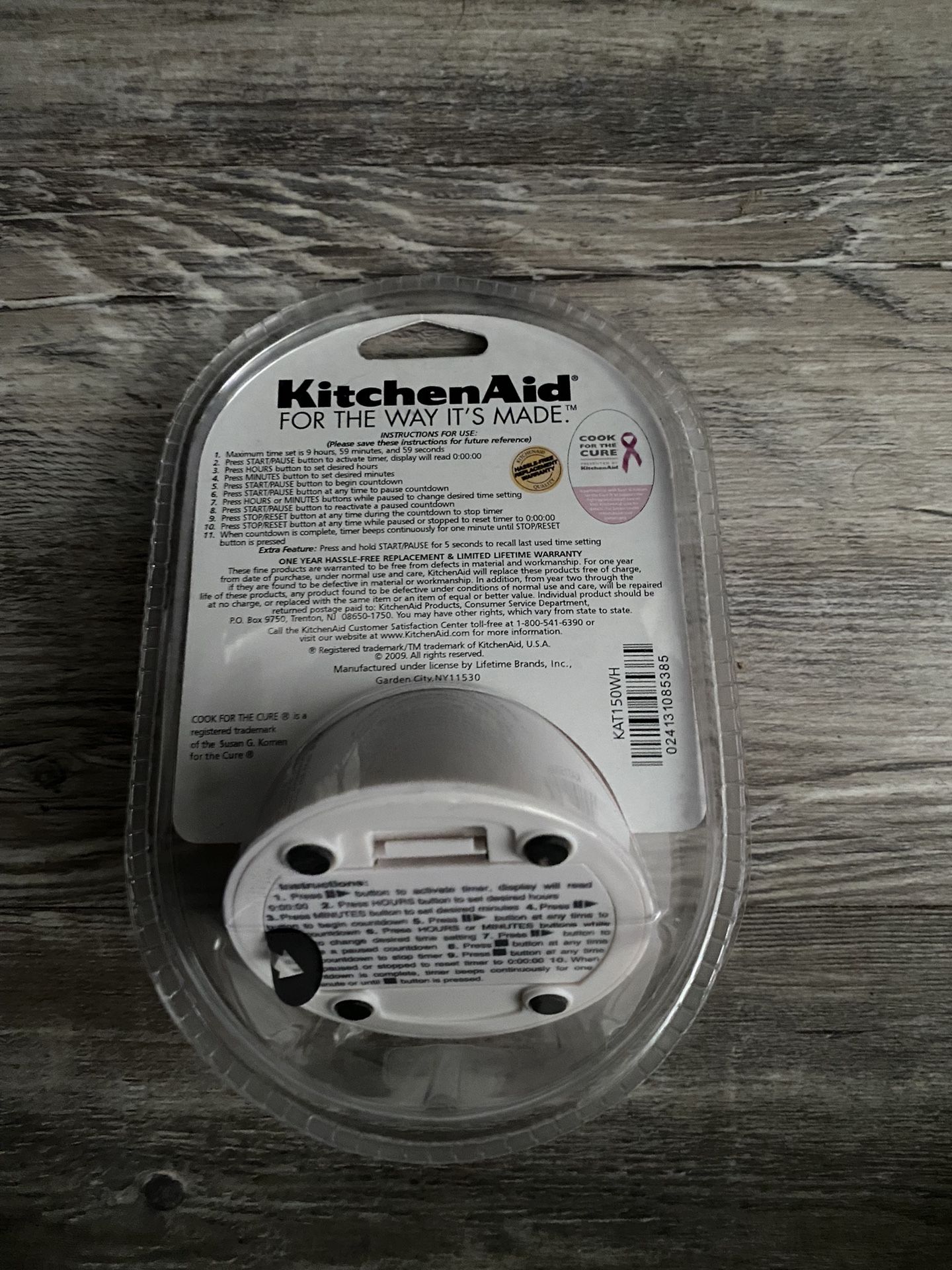 KitchenAid Digital Timer Cooks Series Kitchen KAT150WH White With ...