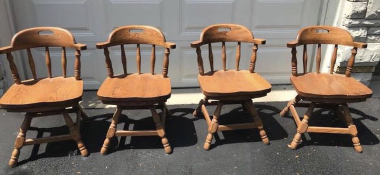 Vintage Buckstaff Captain chairs with swivel base for Sale in Glen ...