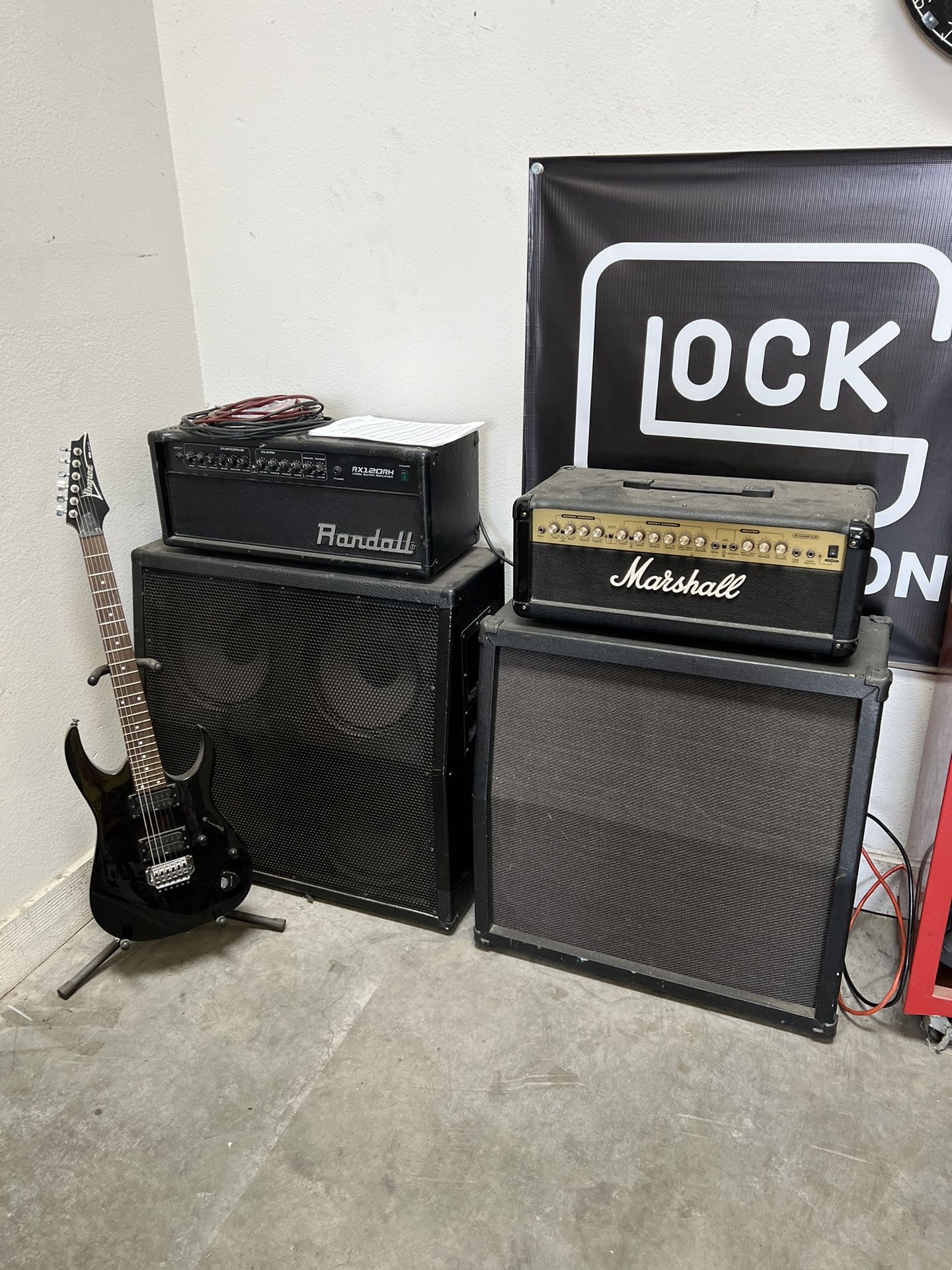 Randall And Marshall half Stacks For Sale Les Paul Ibanez Guitar for ...