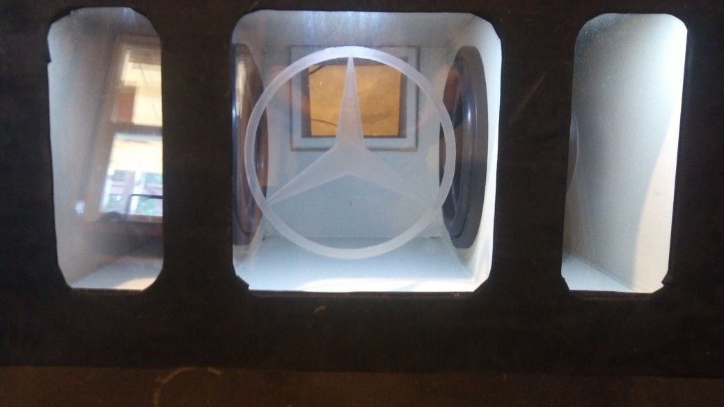 Custom ported plexiglass box. 2 addictive audio 12 inch woofers. for ...
