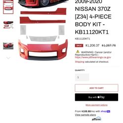 Nissan 370z Stillen Body Kit