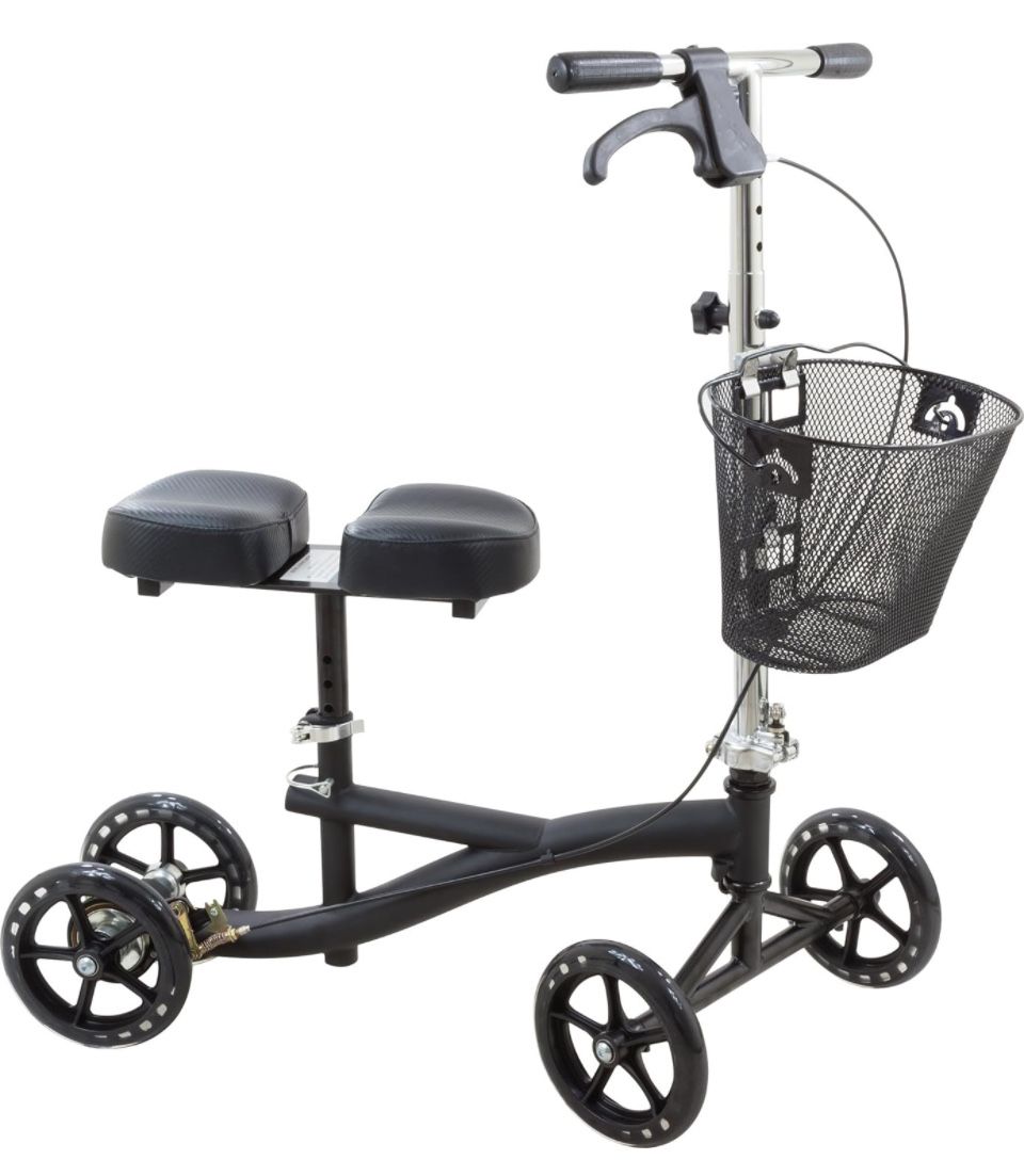 Roscoe Medical Knee Scooter for Adults for Foot Surgery, Foldable ...