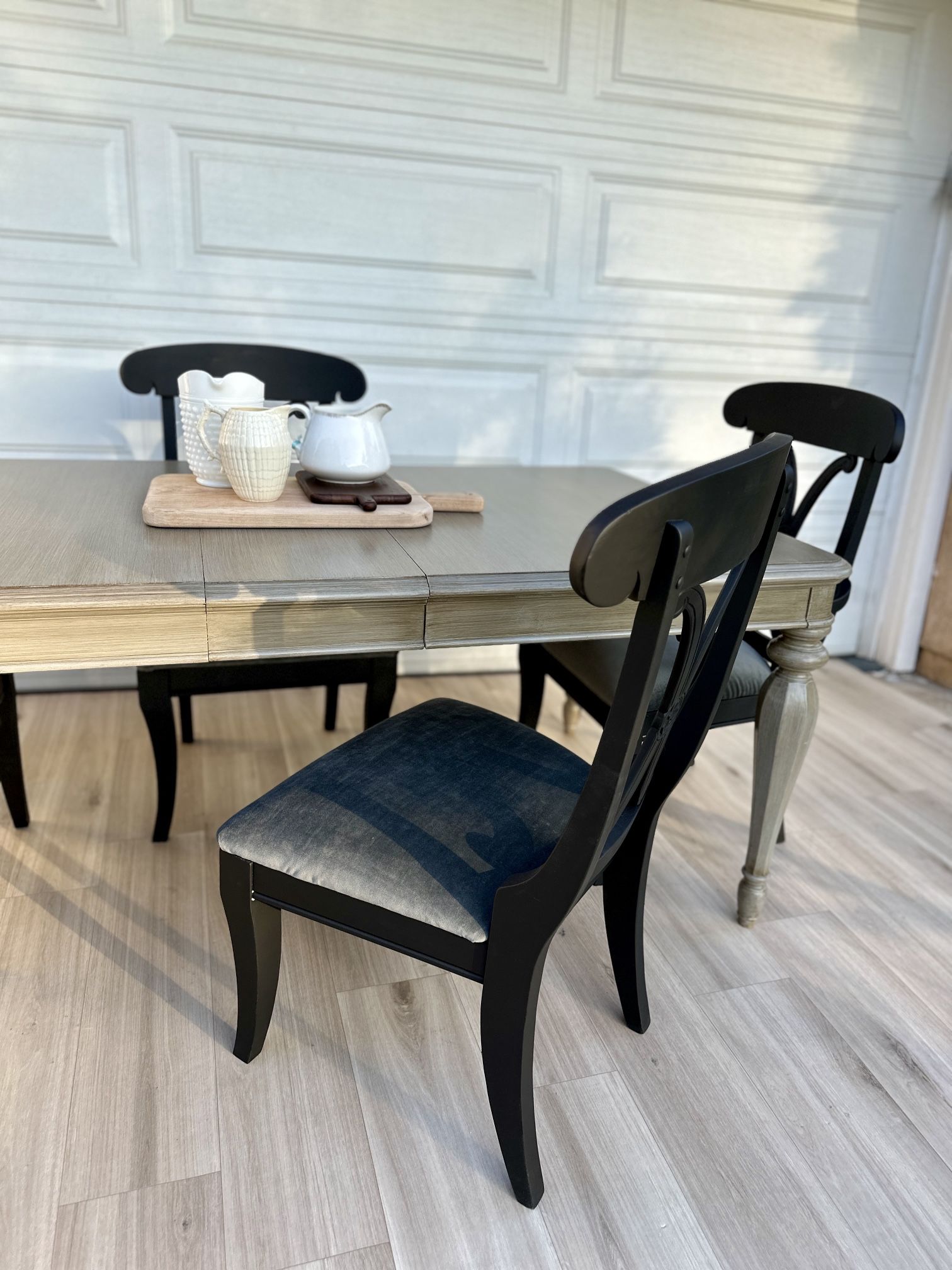 Rustic Farmhouse Dining Table And 4 Chairs for Sale in Redlands, CA ...