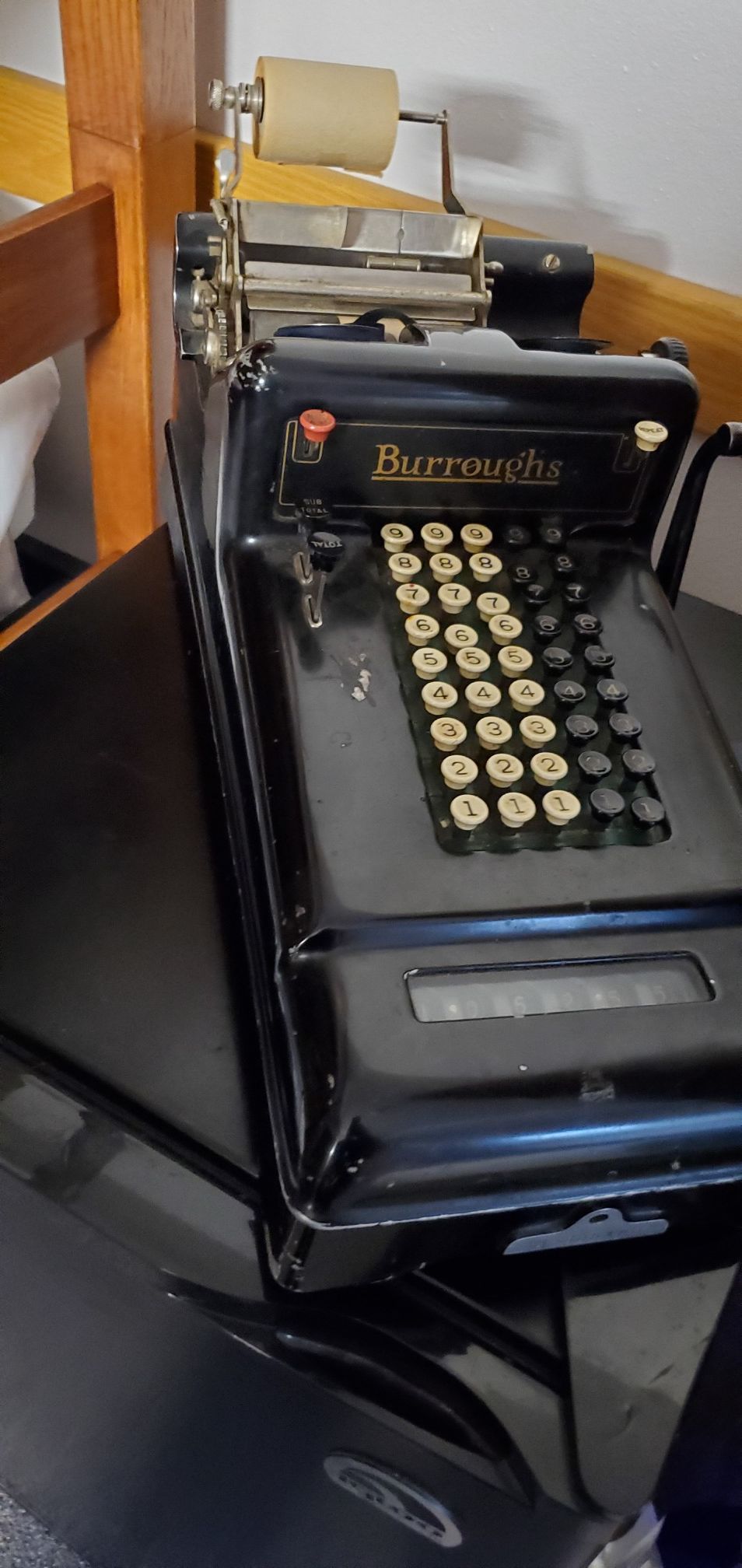 Rare Old Vintage Original Burroughs Adding Machine Great Condition ...