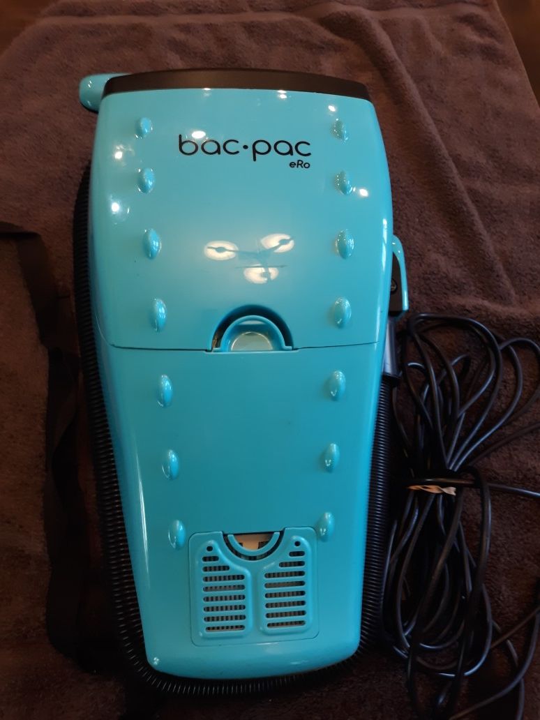 Intertek Bac Pac BacPac eRo Backpack Vacuum Model JL-B4001 Light Weight ...