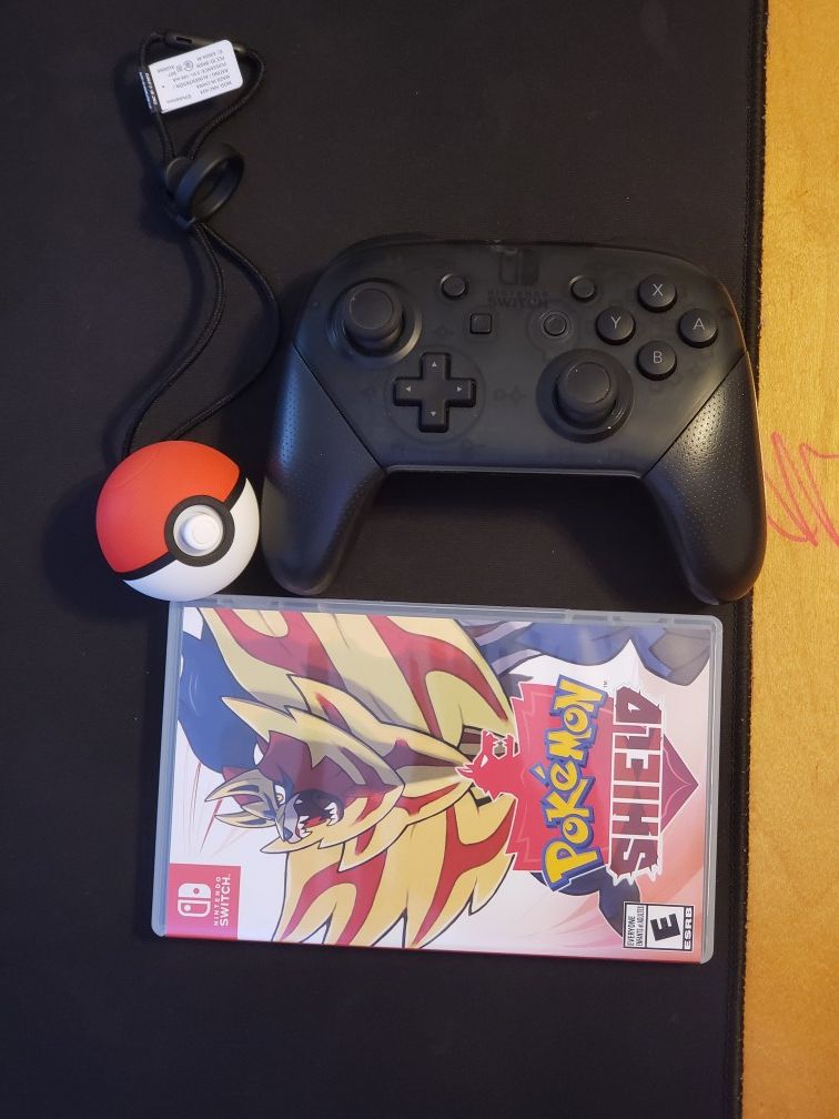 Nintendo switch pro controller. Pokemon shield. Pokeball plus for Sale ...