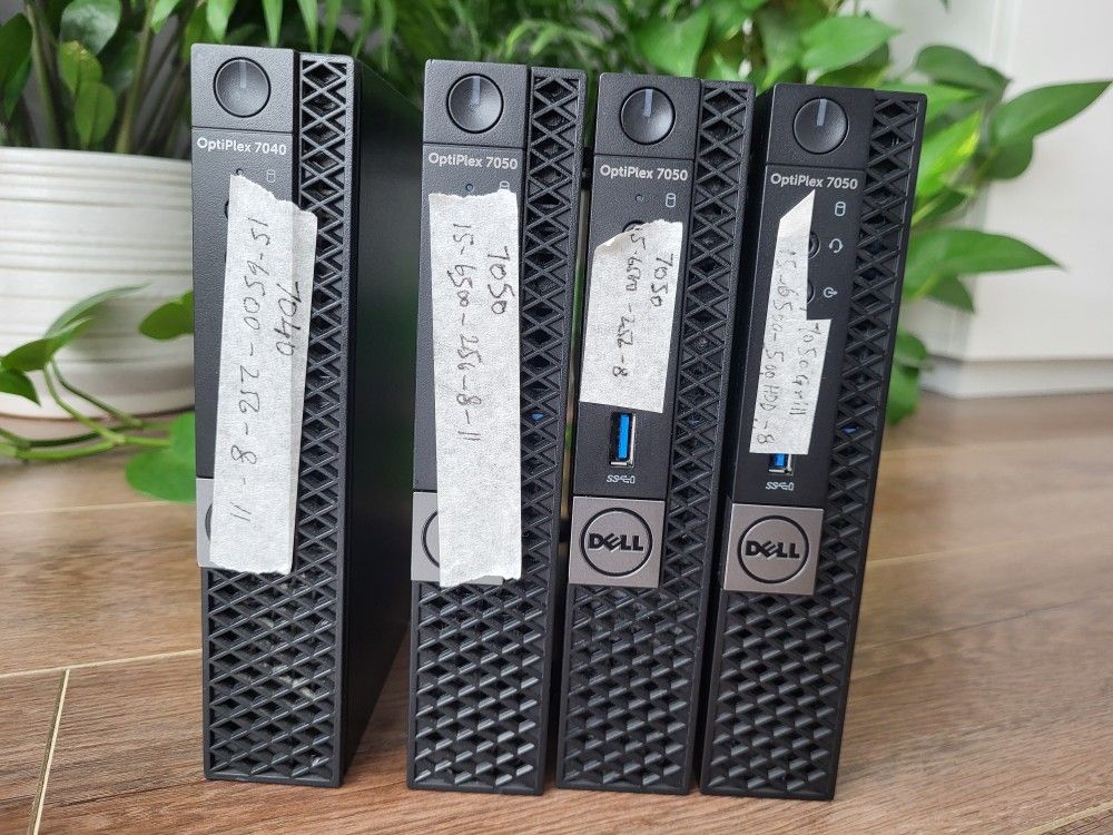 (Lot of 4) Dell Micro PC. Optiplex(3x7050+1x7040) i5-6500/256GbNVMe ...