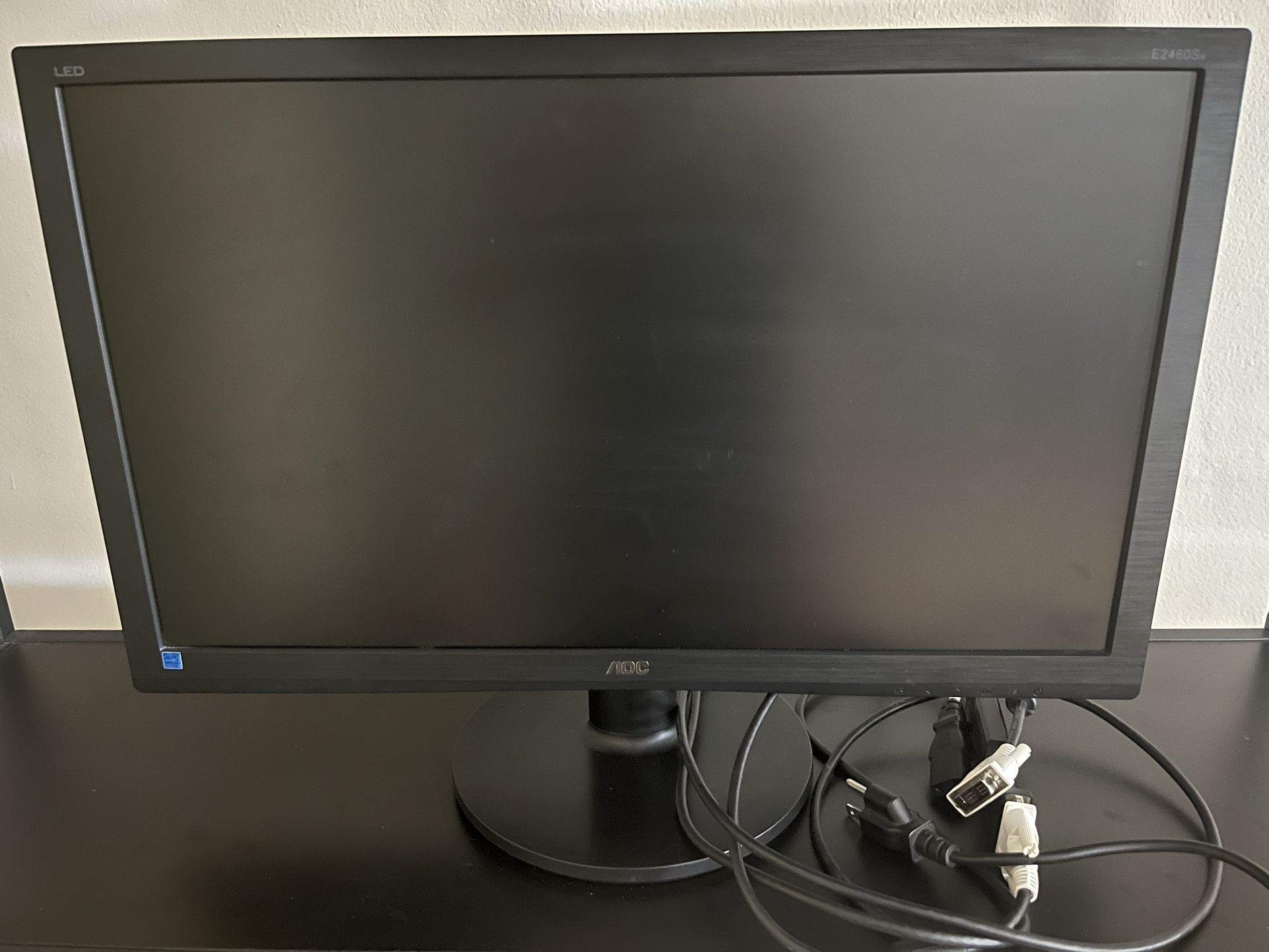 AOC E2460S LED Monitor, Energy Star for Sale in Delray Beach, FL - OfferUp