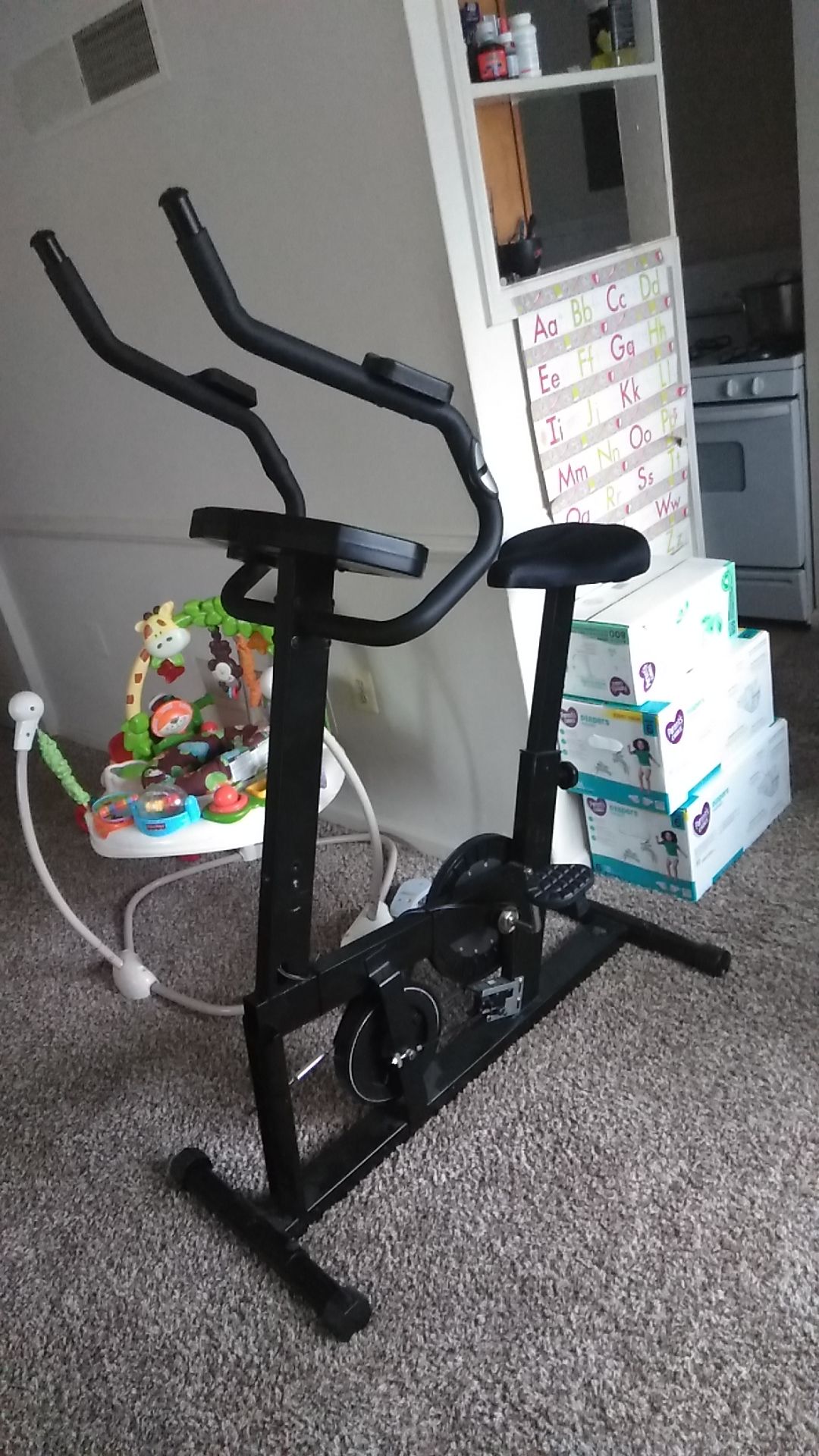 Fitness Quest Edge 480 Magnetic Programmable Exercise Bike for Sale in ...