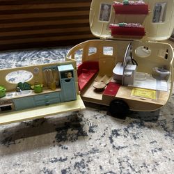 CALICO cheapest CRITTERS CARAVAN FAMILY CAMPER