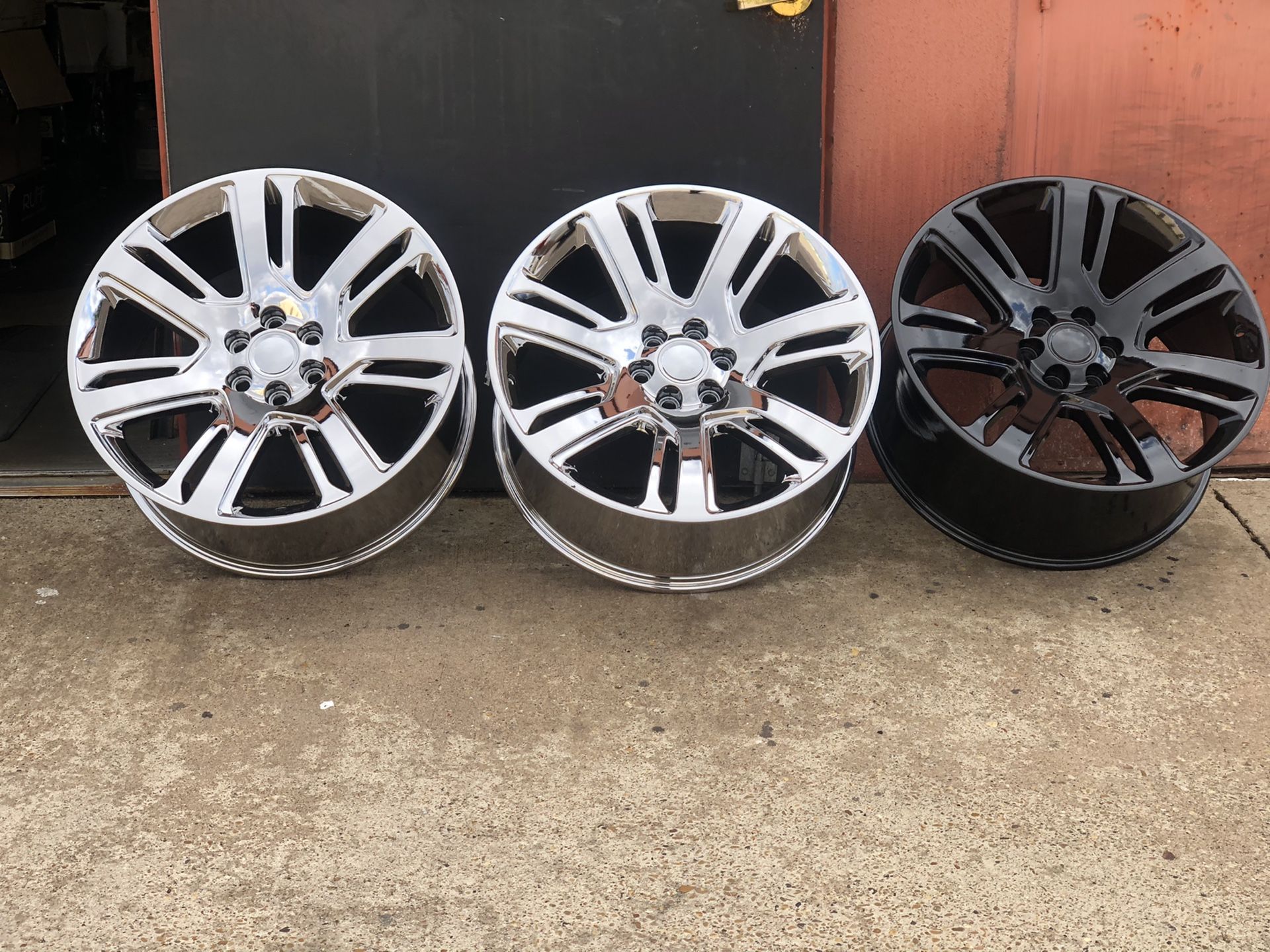 Chevy GMC Cadillac Escalade used rim wheel replica 24 inch 6 lug bolt ...