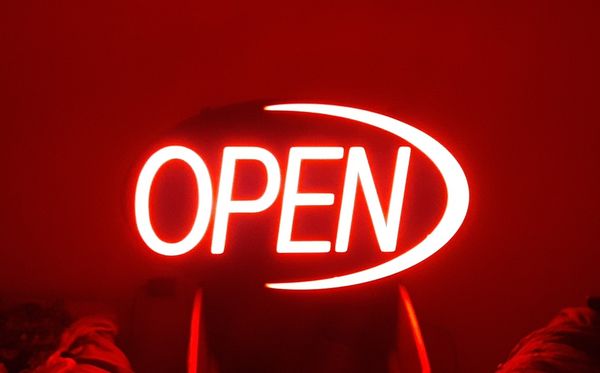 NEWON-Item 4299 multi speed/color option 'OPEN' led neon sign. Like New ...
