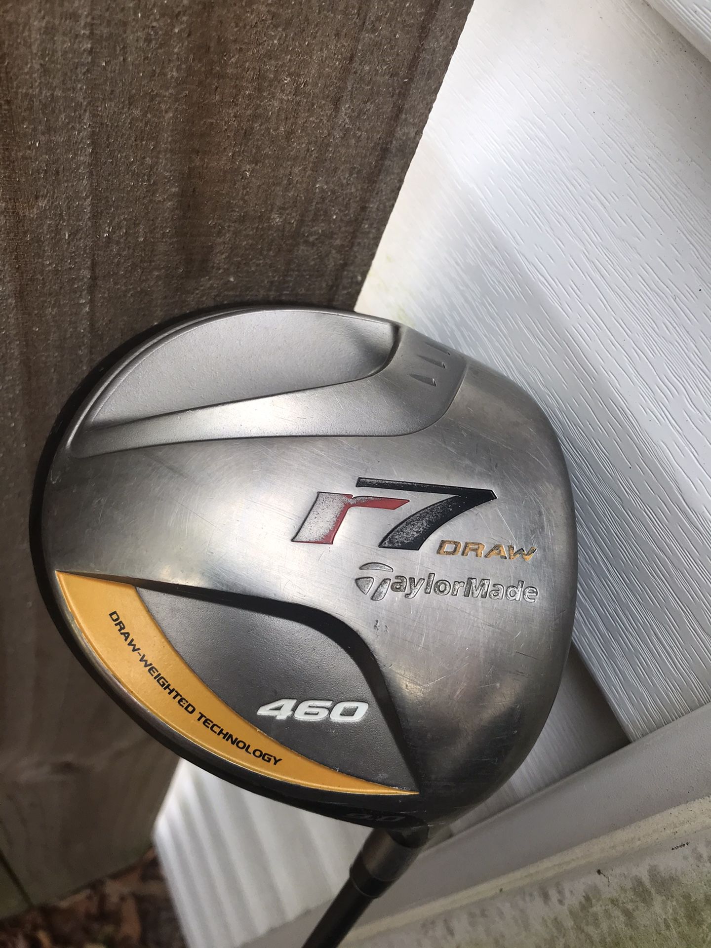 Men’s taylormade r7 draw 460 s flex 9.0 loft right handed golf ball ...