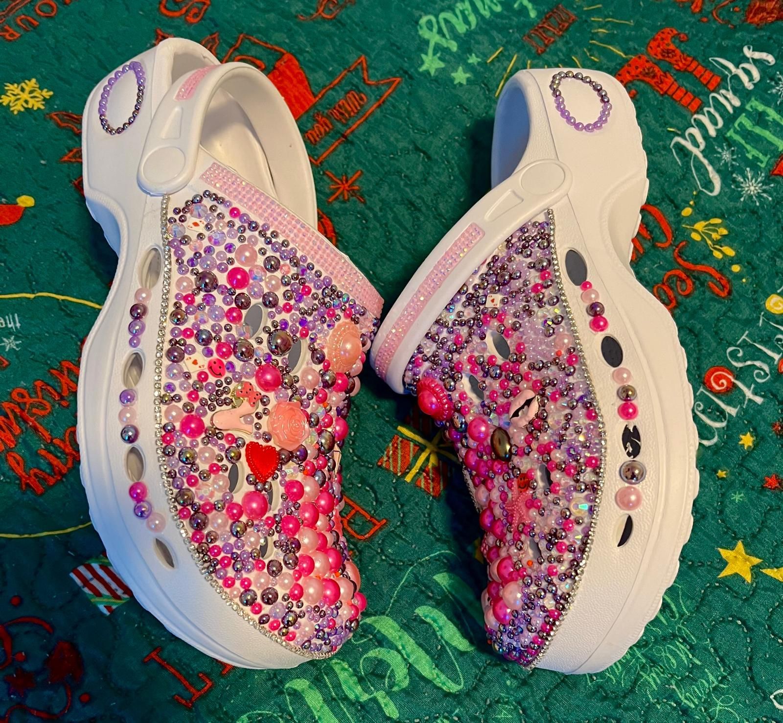 custom Crocs with various decorative charms. for Sale in Raleigh, NC ...