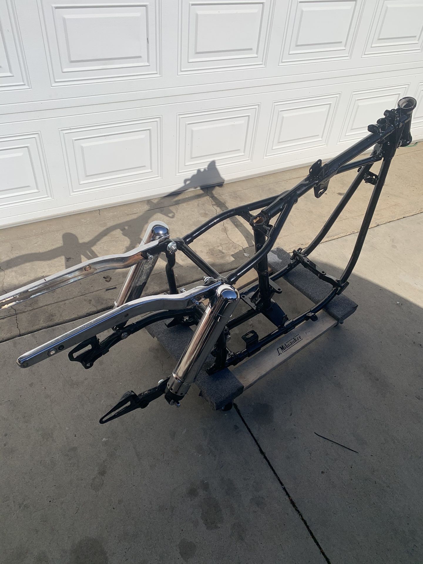 Harley Davidson 1958/64 Panhead frame freshly powder coated with swing ...
