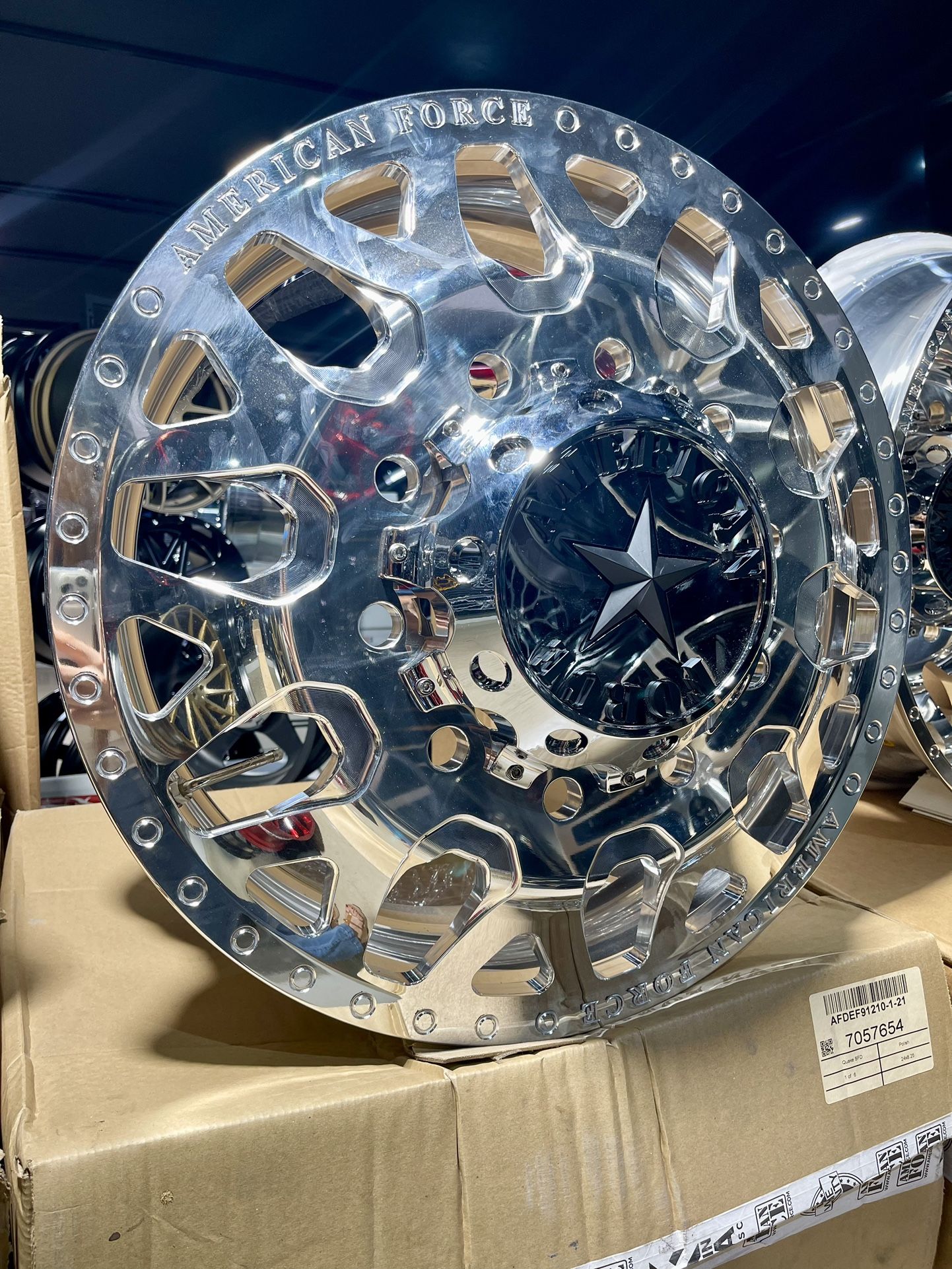 24" American Force Dually Polished Truck Wheels 6 Pcs In Stock/ Rines ...