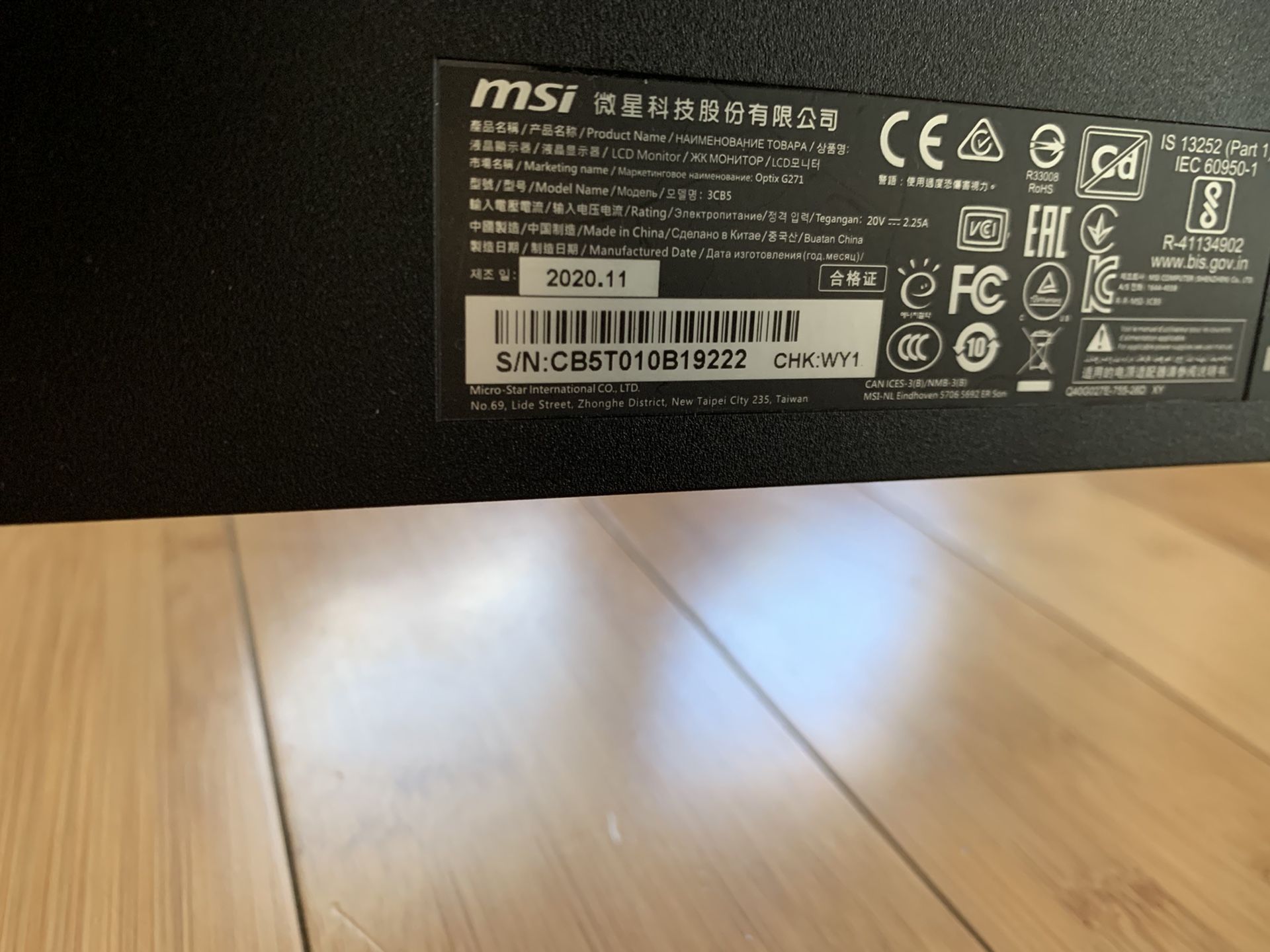 Monitor 27 Inch msi r-41134902 for Sale in Federal Way, WA - OfferUp