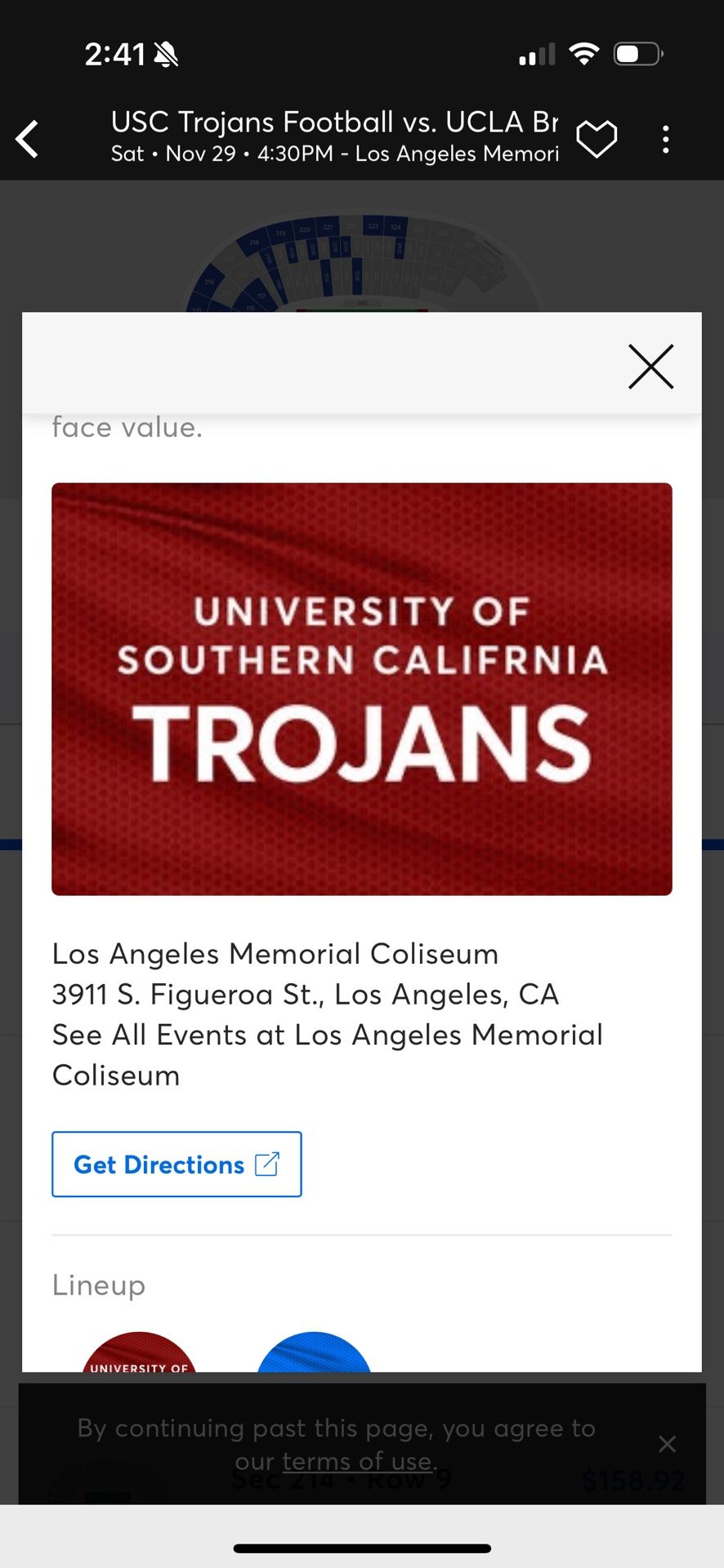 USC Vs UCLA Tickets Sat. Nov. 29 4:30pm for Sale in Beverly Hills, CA ...