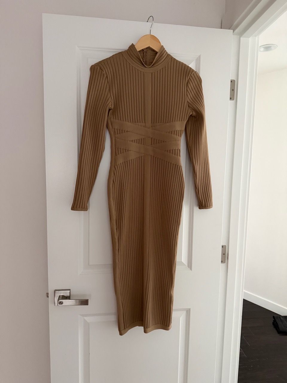 Women’s / teens size small Ribbed Long Sleeve Midi Dress brand new for ...