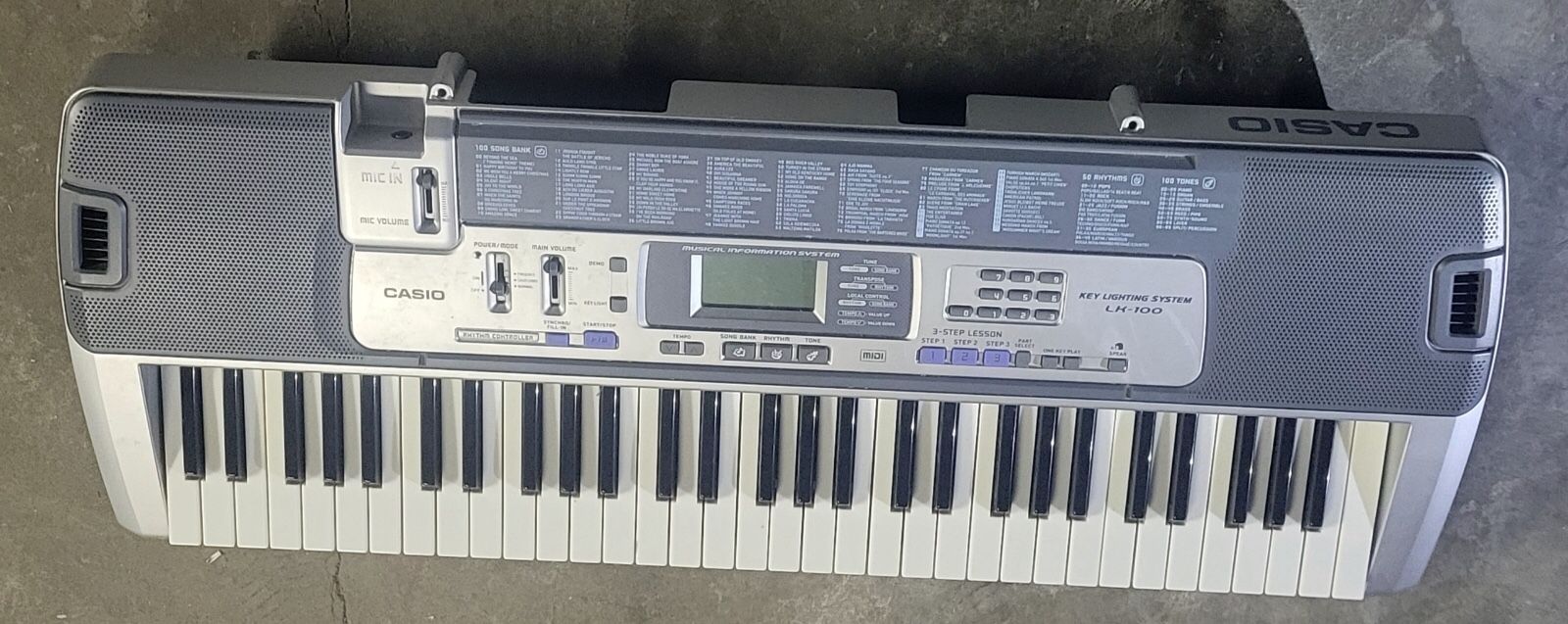 Casio Musical Information System LK-100 with Key Lighting System 100 ...