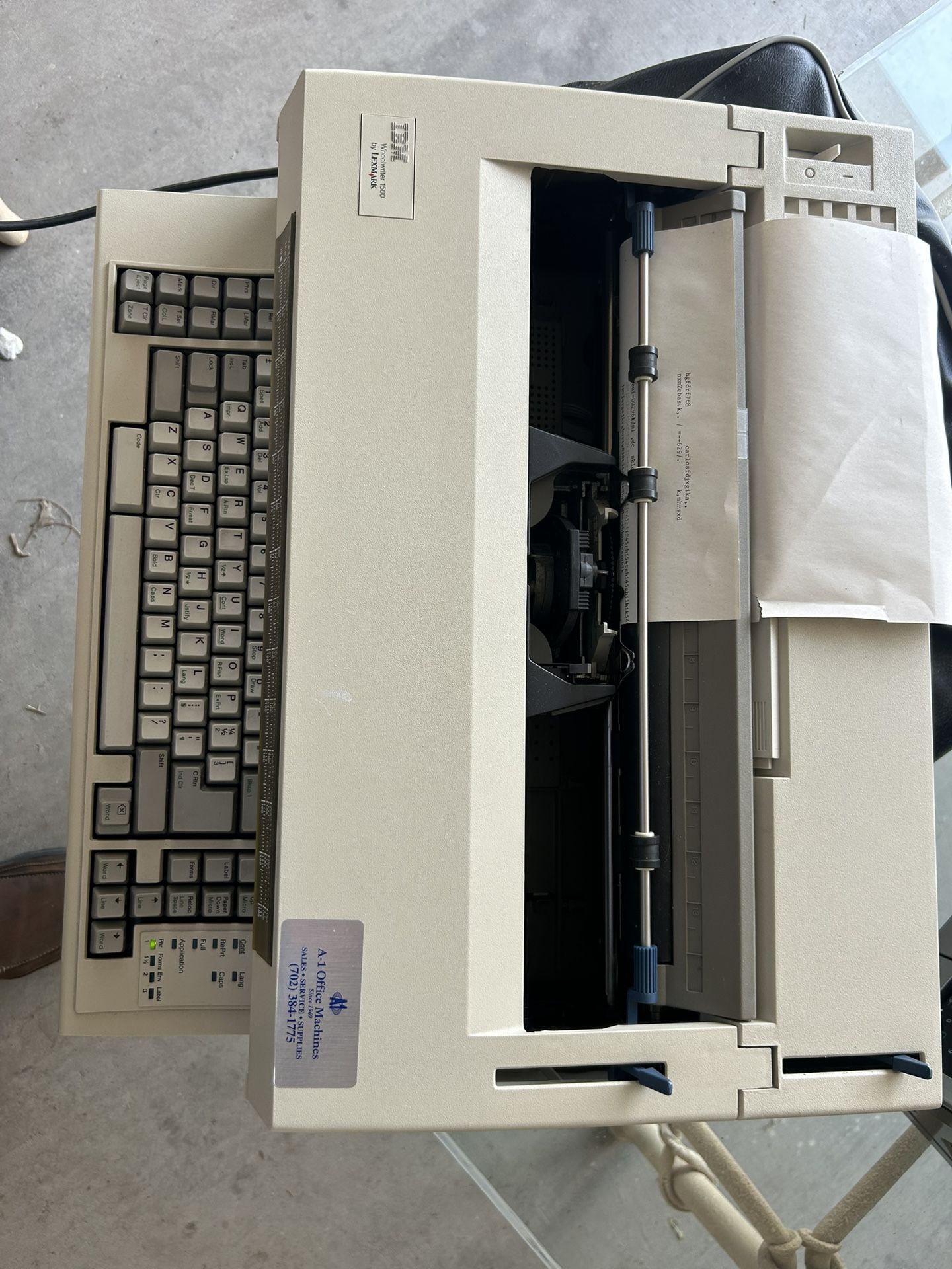 IBM Typewriter Wheelwriter 1500 for Sale in Las Vegas, NV - OfferUp