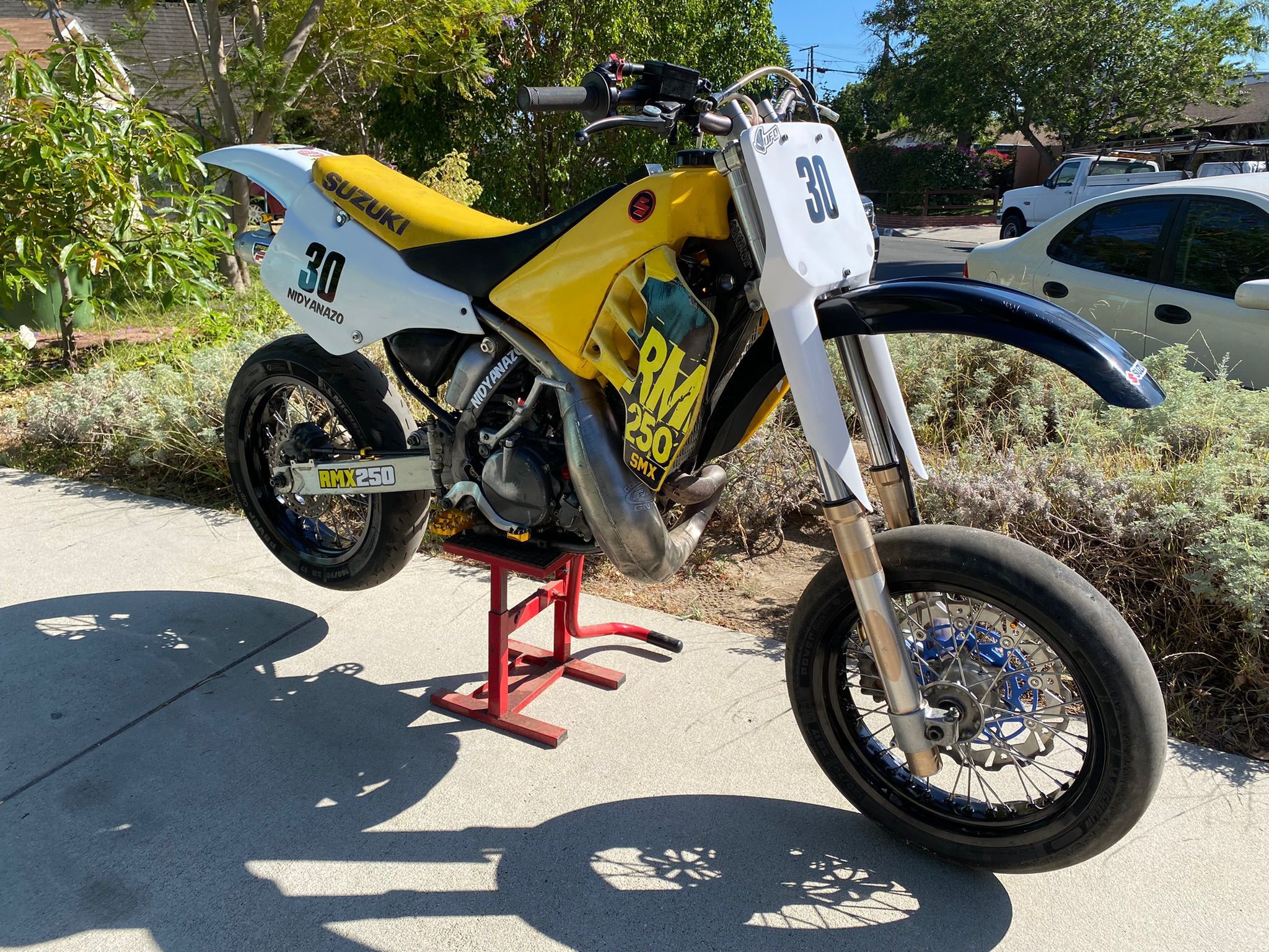 SUZUKI RMX 250 GREEN STICKER SUPERMOTO FUN DIRT BIKE SUPERMOTARD for ...
