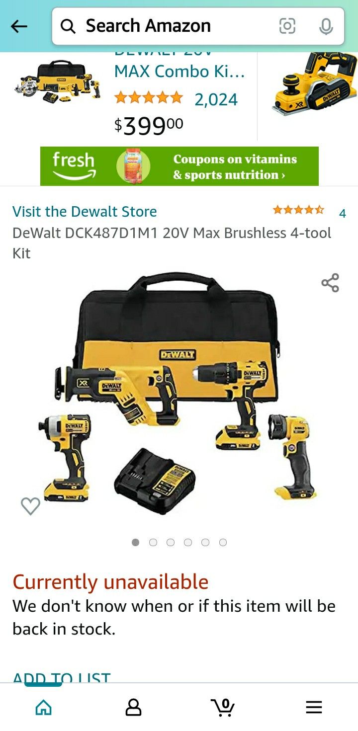 Dck487d1m1 dewalt store