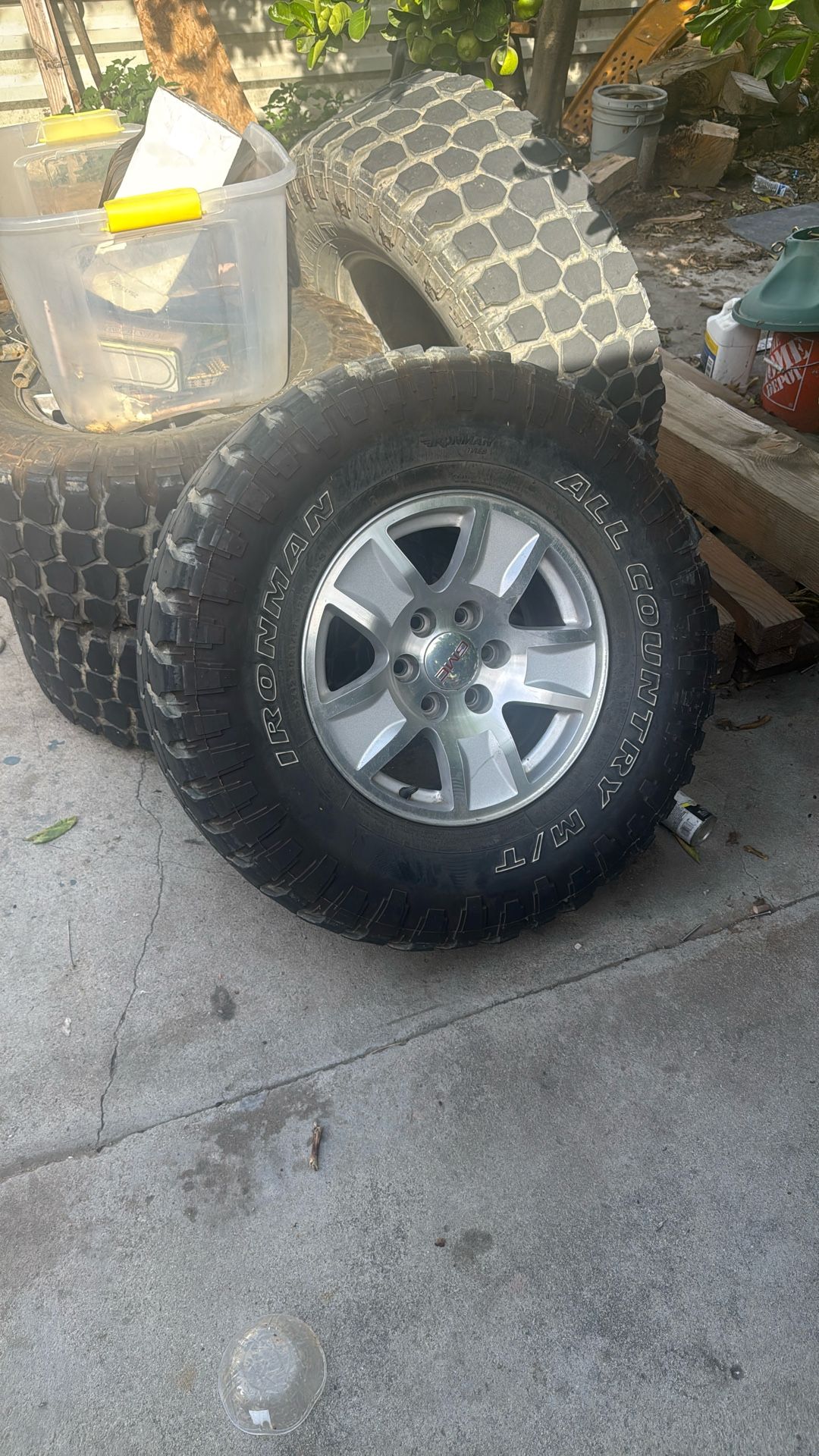 Chevy Rims $300 Tires 35x12/50/17 for Sale in San Bernardino, CA - OfferUp