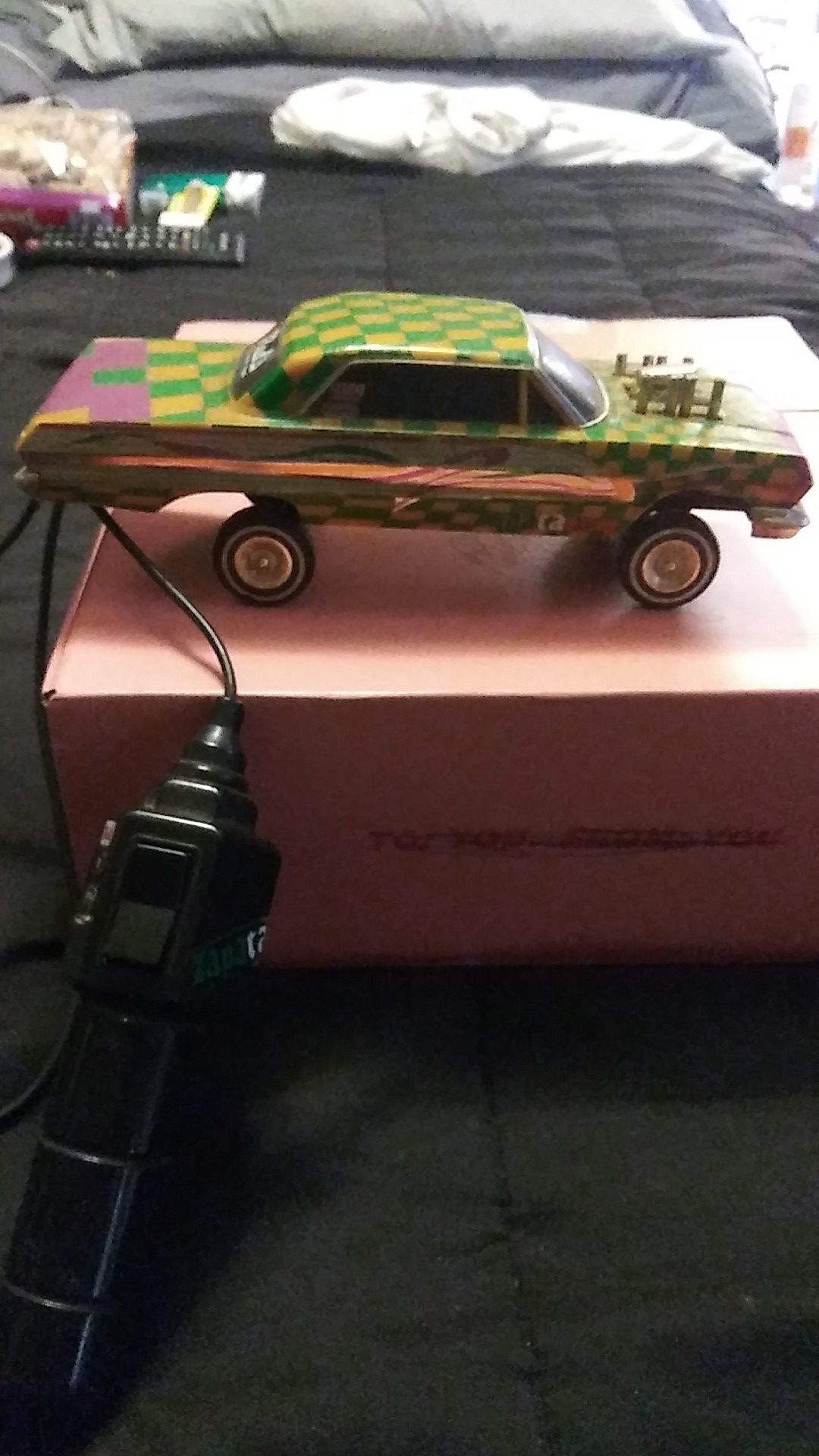 Joker remote control front and rear hydraulic lowrider car with moving ...