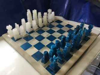 Aztec Marble Chess Set
